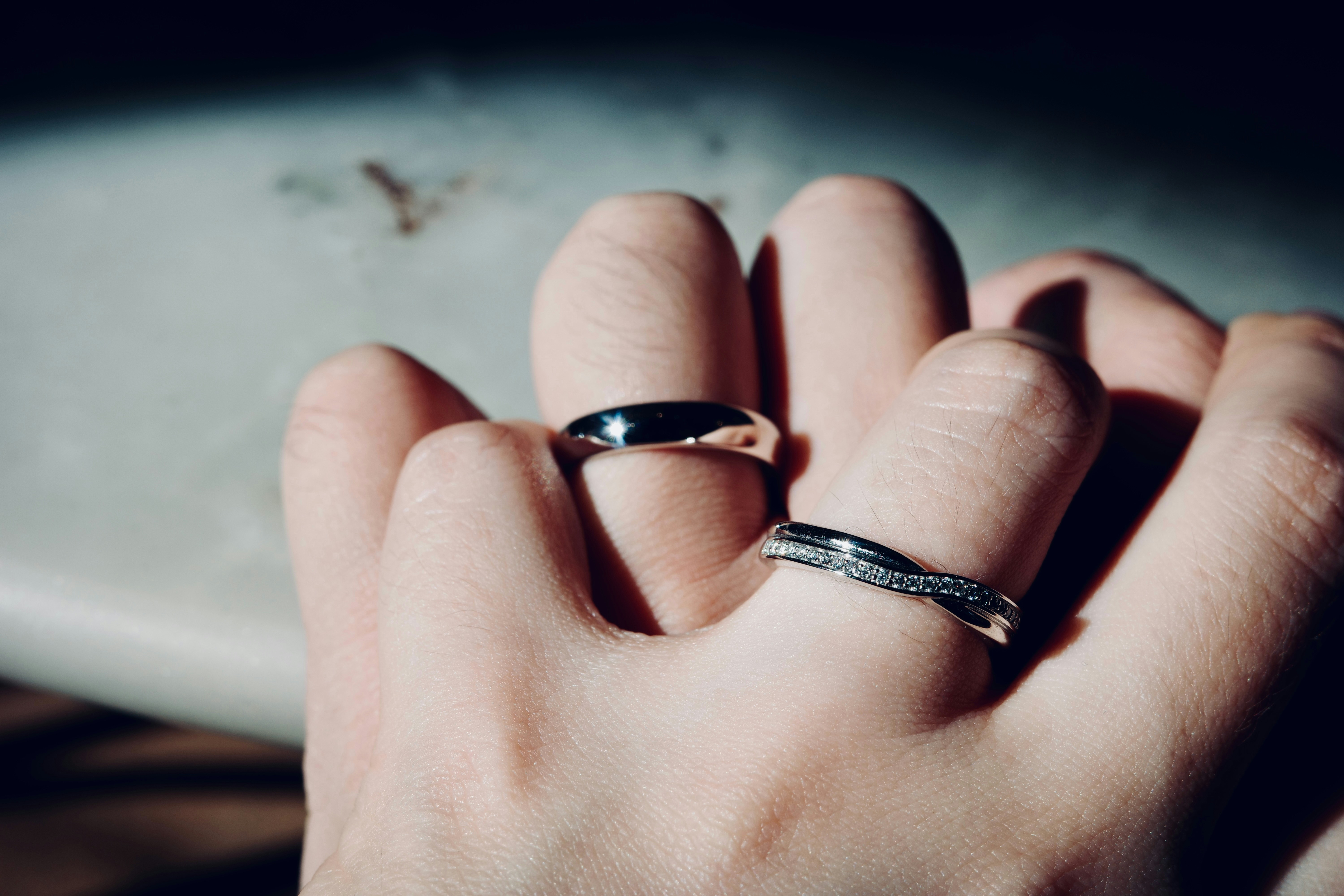 Two Rings, One Moment: A Quiet Close-Up of Shared Symbols