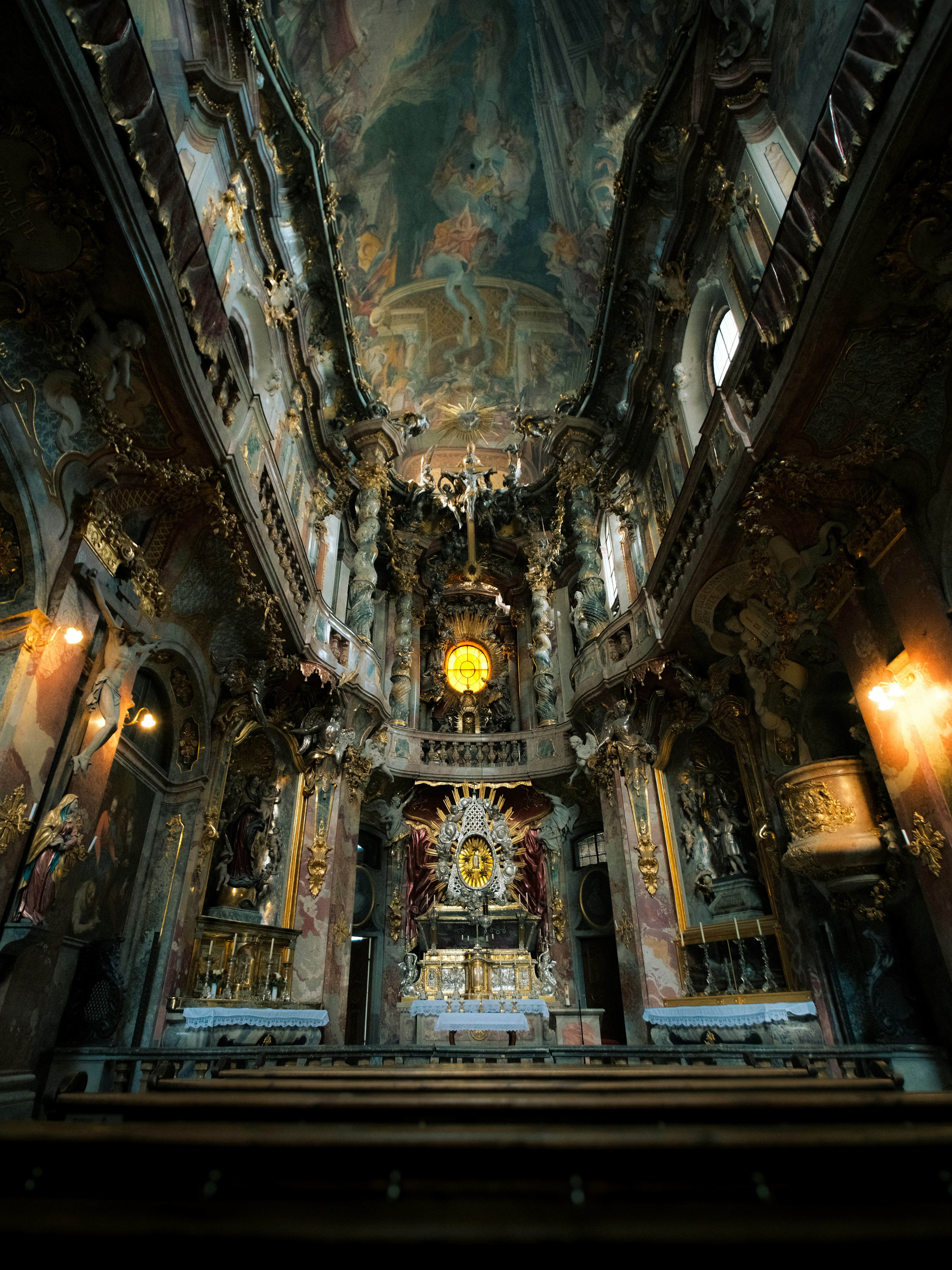 Gilded Cathedral of Echoes: Baroque Reverie Beneath Painted Vaults