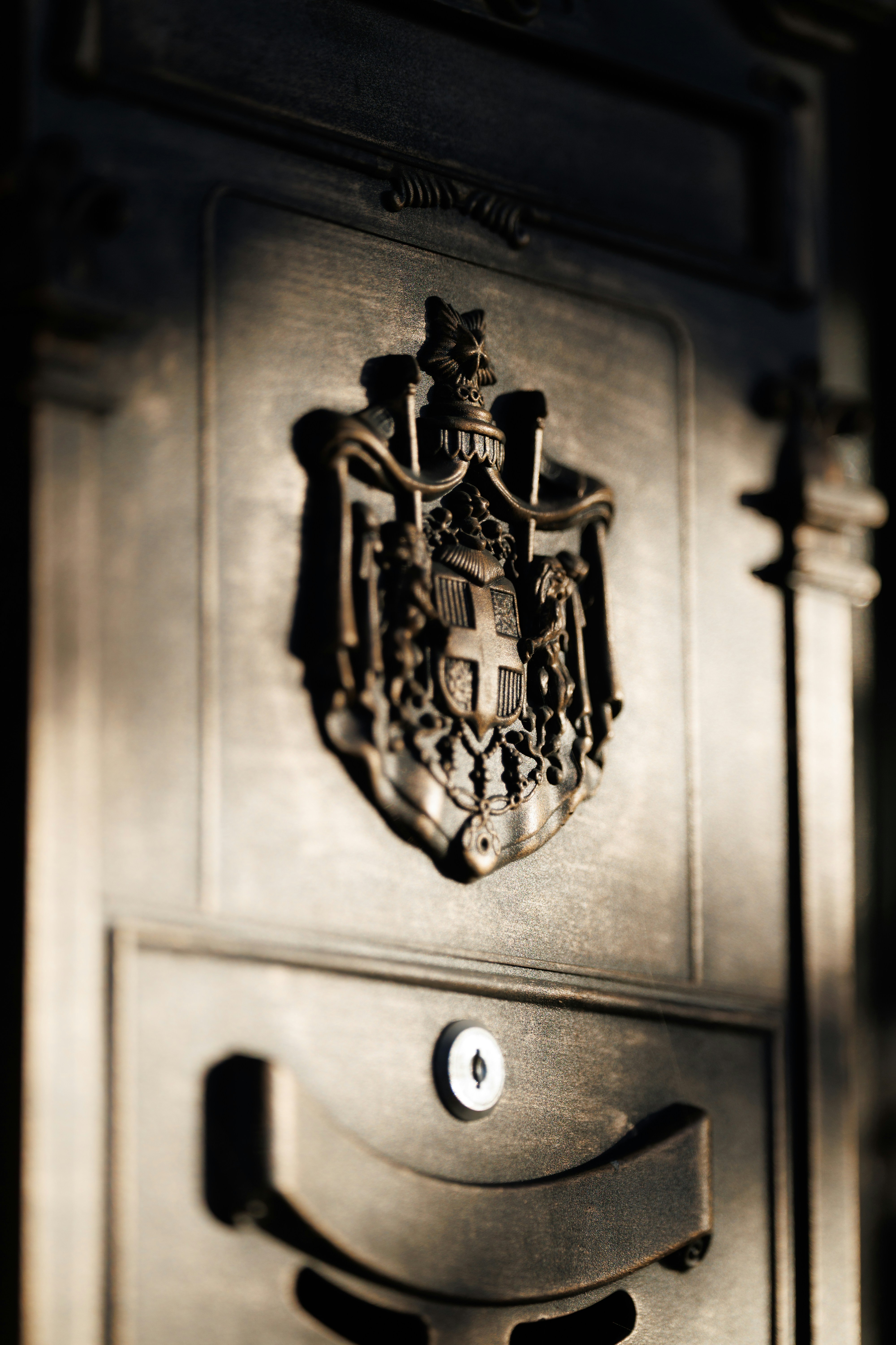 Emblem Gate: The Coat of Arms on a Weathered Door
