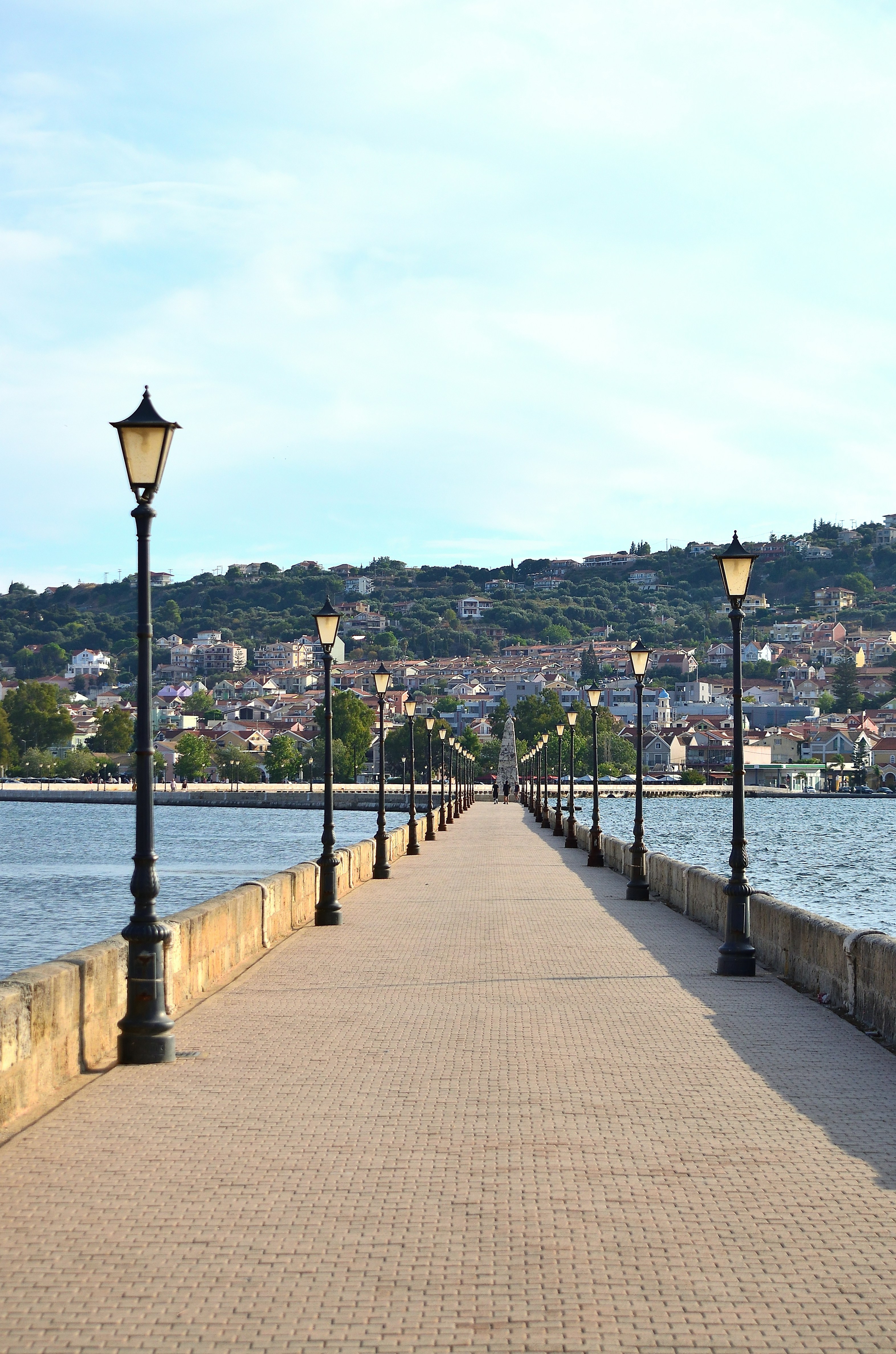 Pier of Lanterns: A Symmetrical Path to the Town