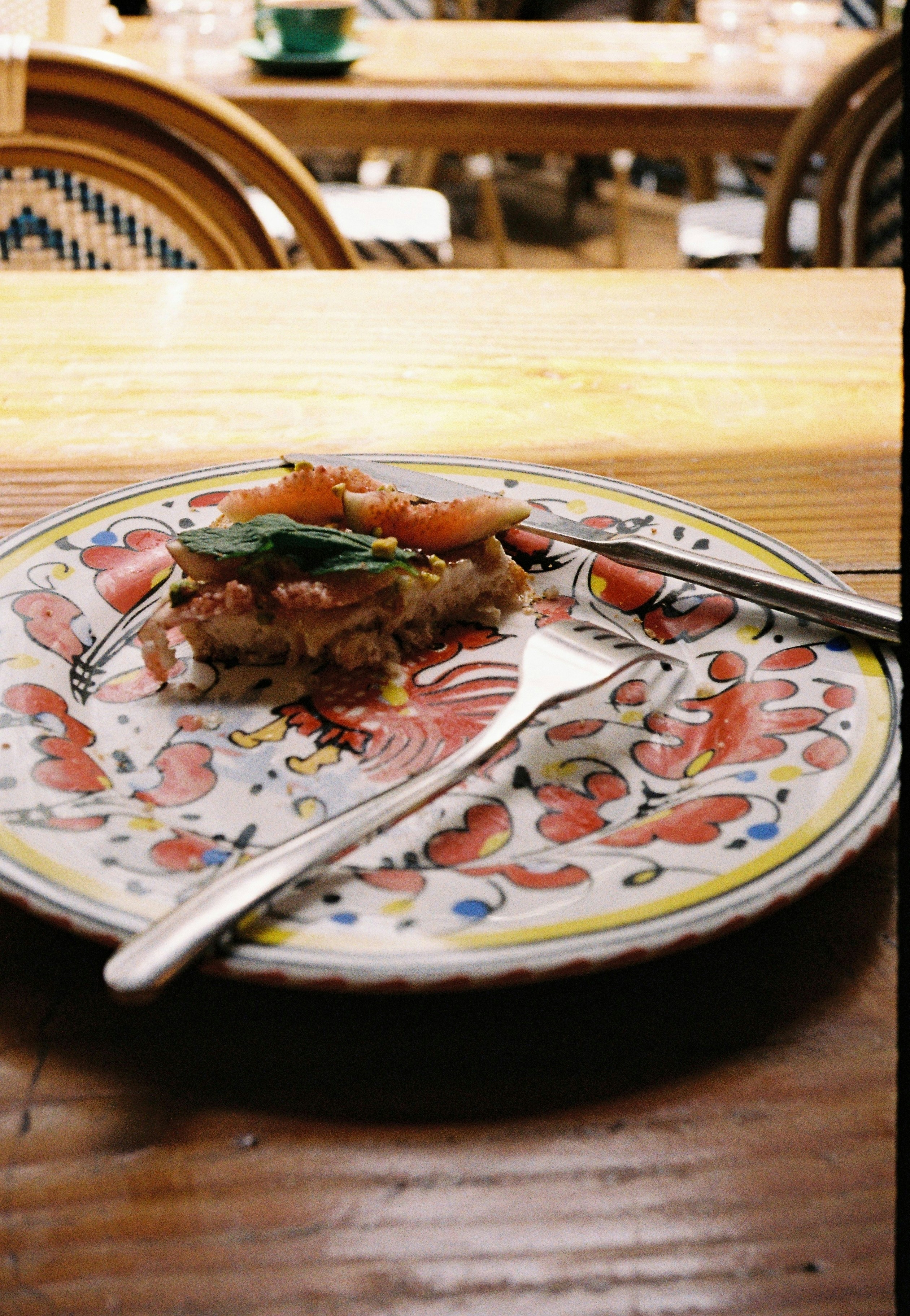 Plate One: A Colorful Slice on a Rustic Table