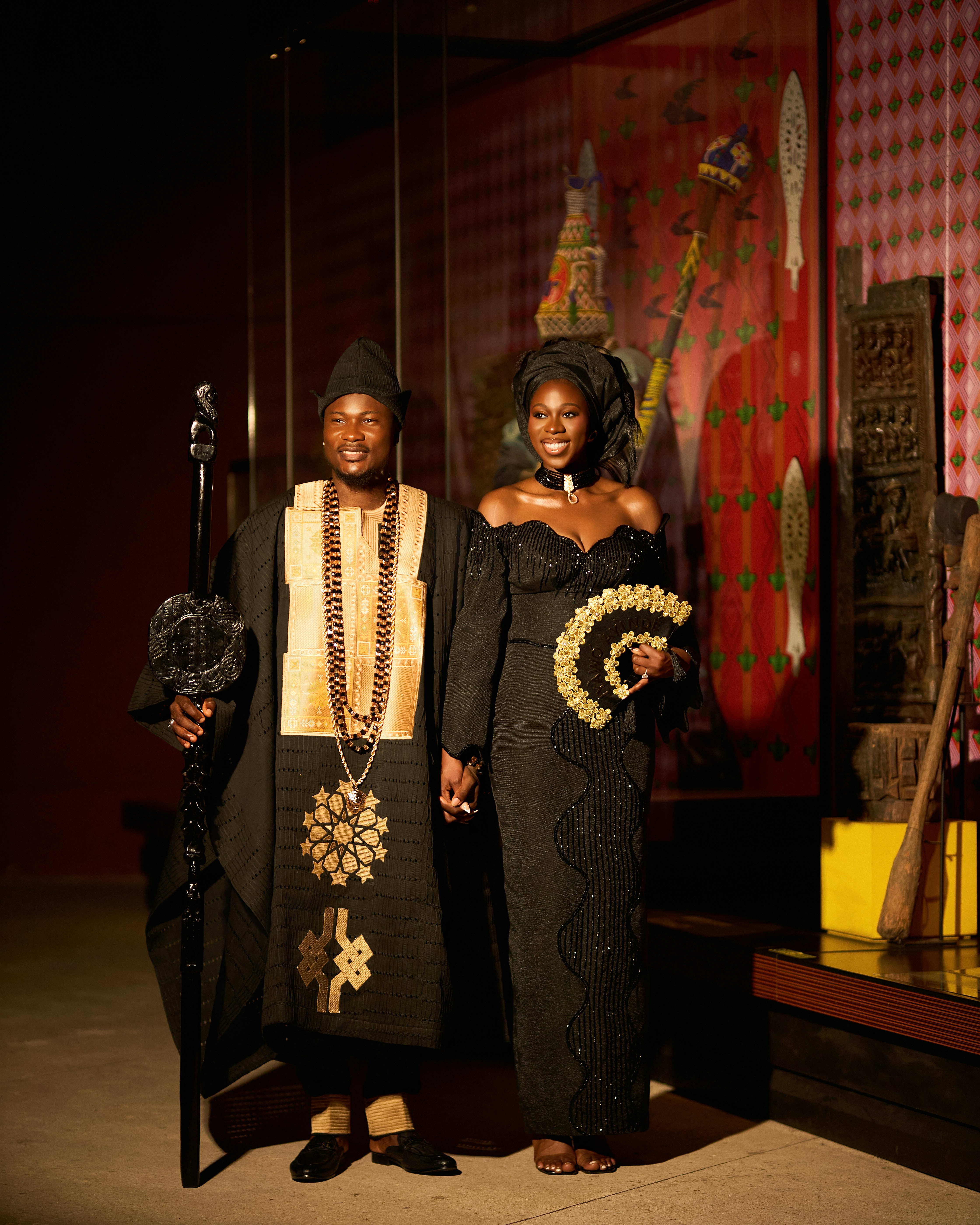 Royal Walk: A Spirit of Elegance in Dark Beads