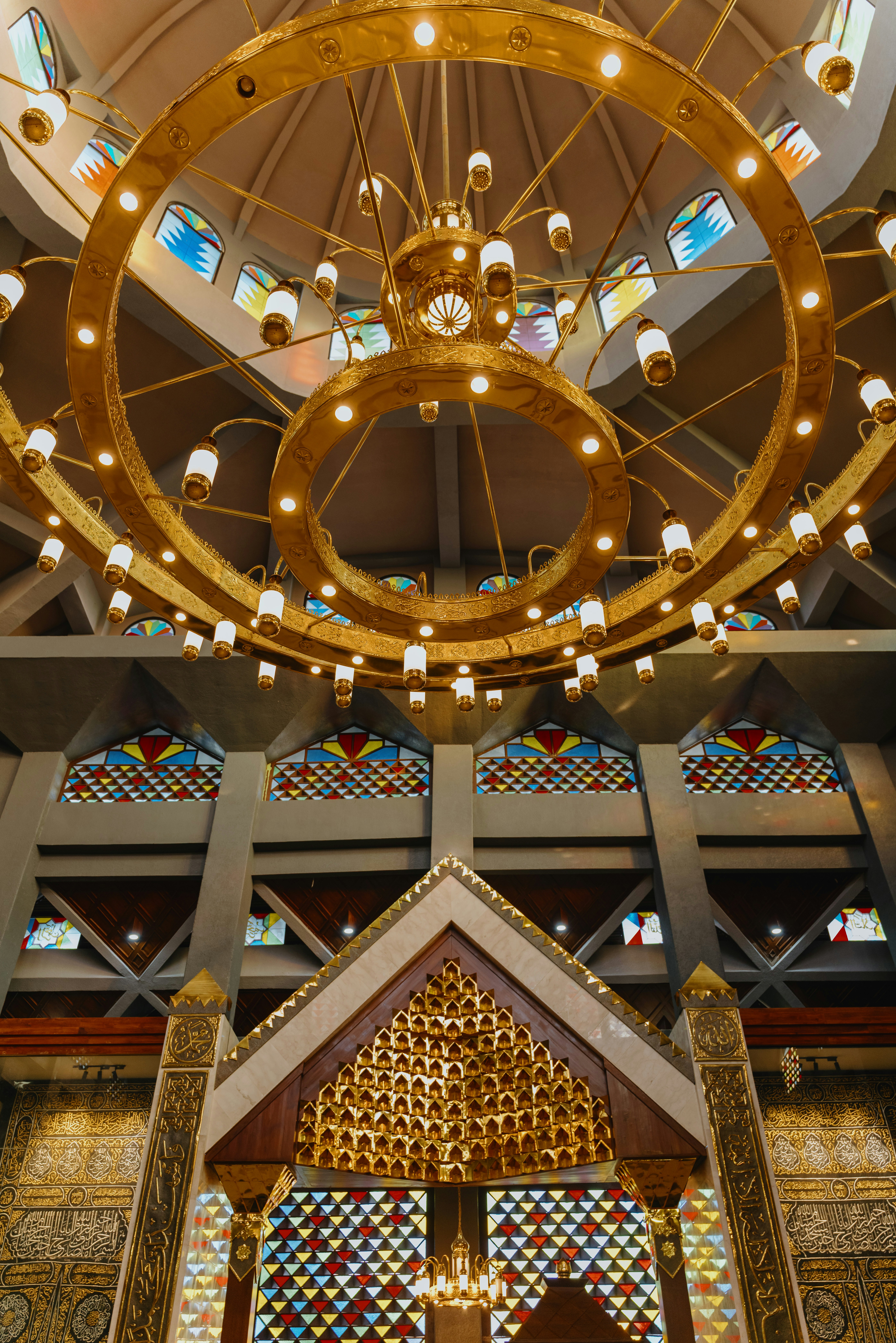 Circular Halo Above Ornate Interior