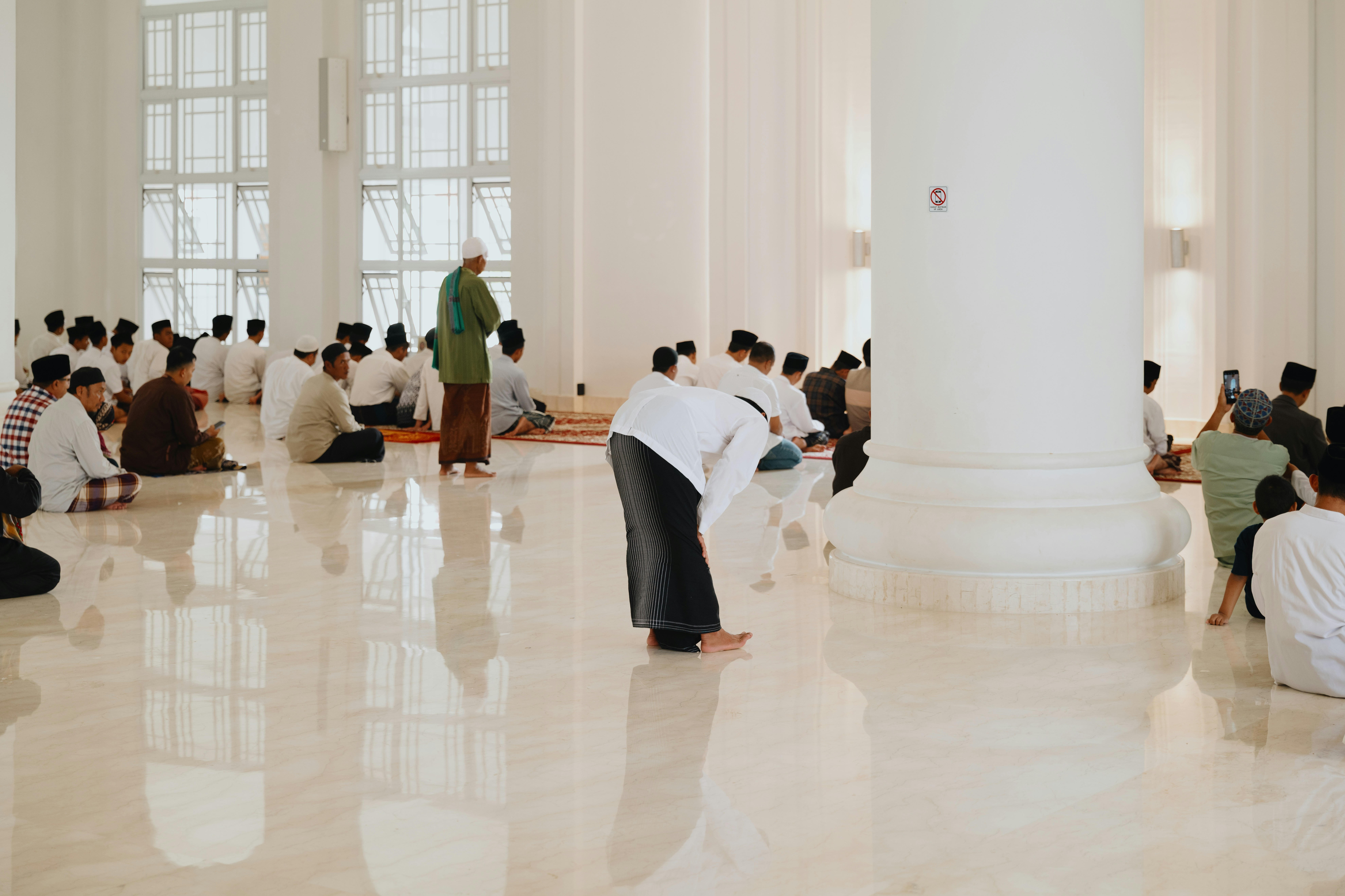 Quiet Gathering in Marble Hall