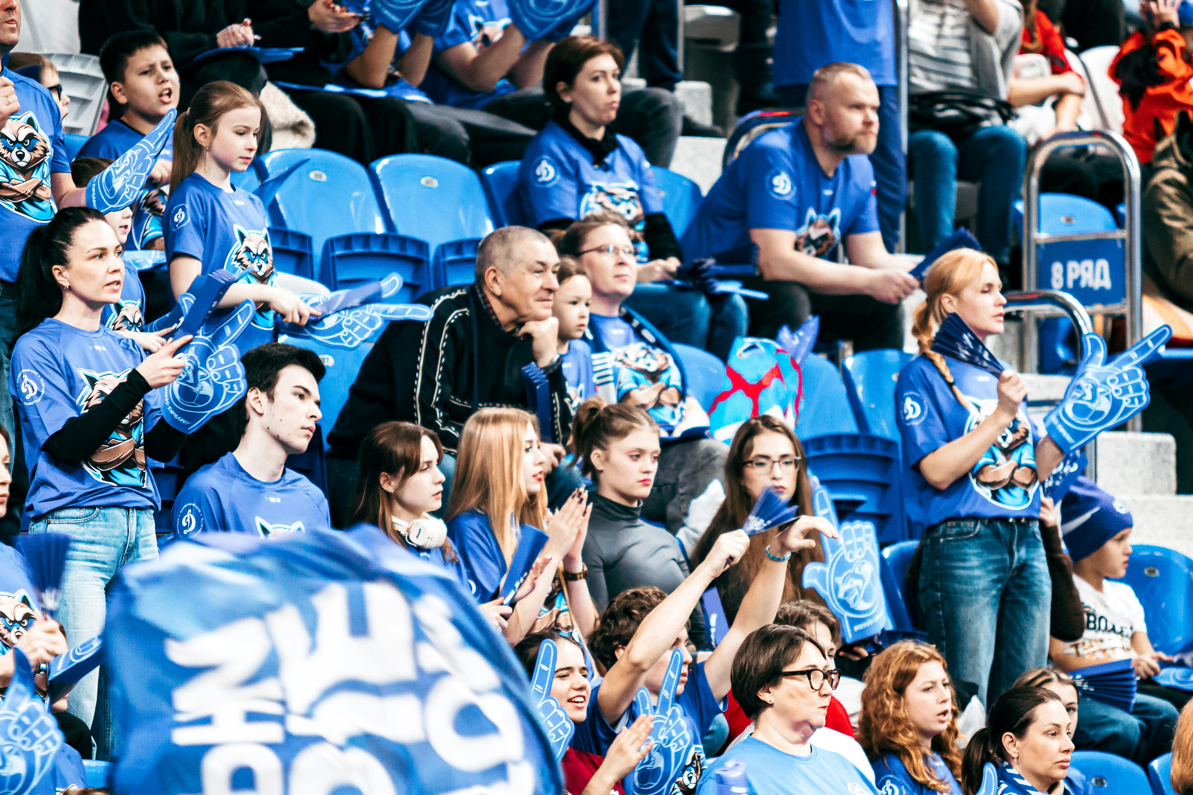 Blue Wave in the Stands: A Sea of Team Spirit
