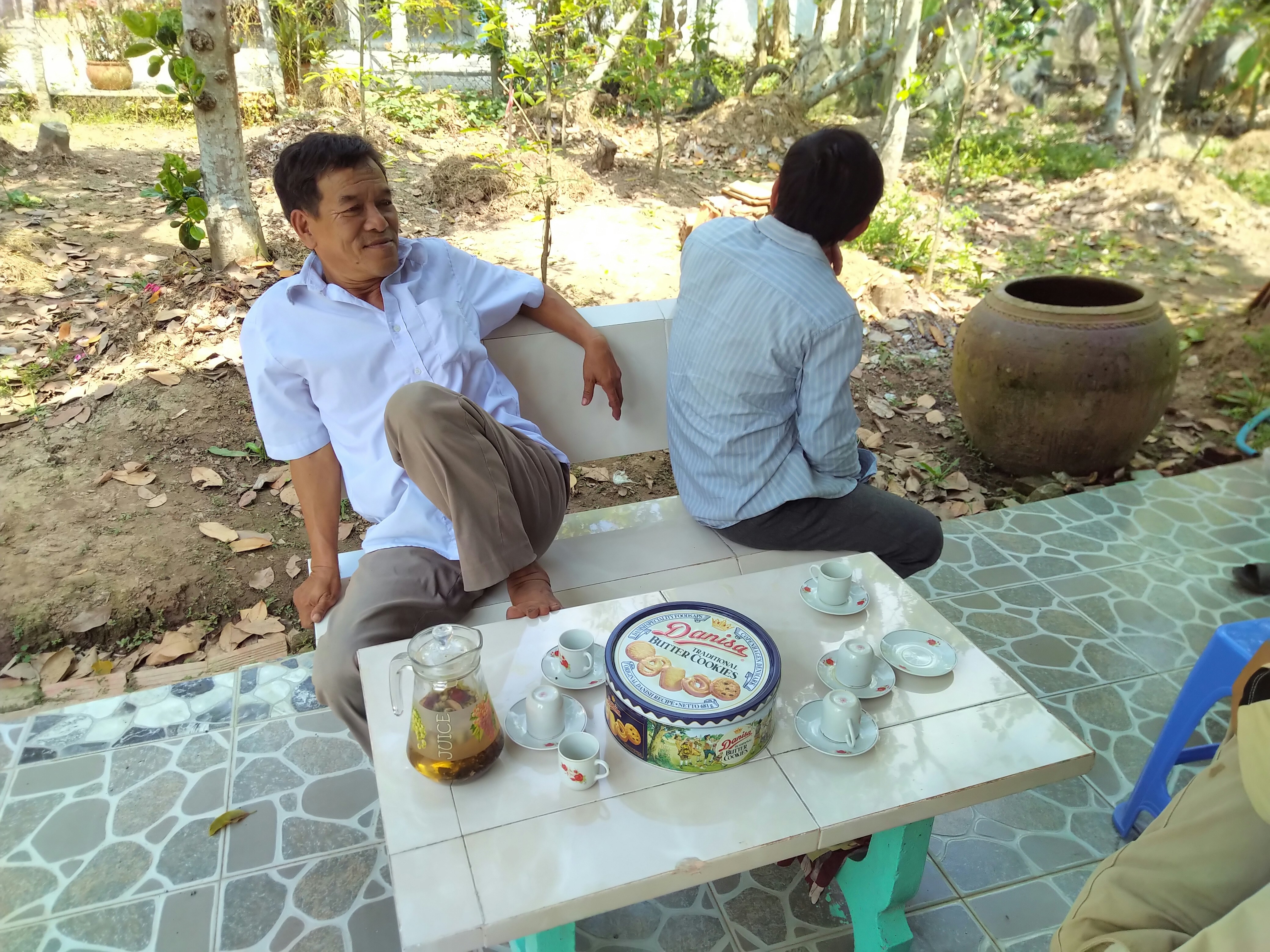 Tea Break Under The Mango Shade