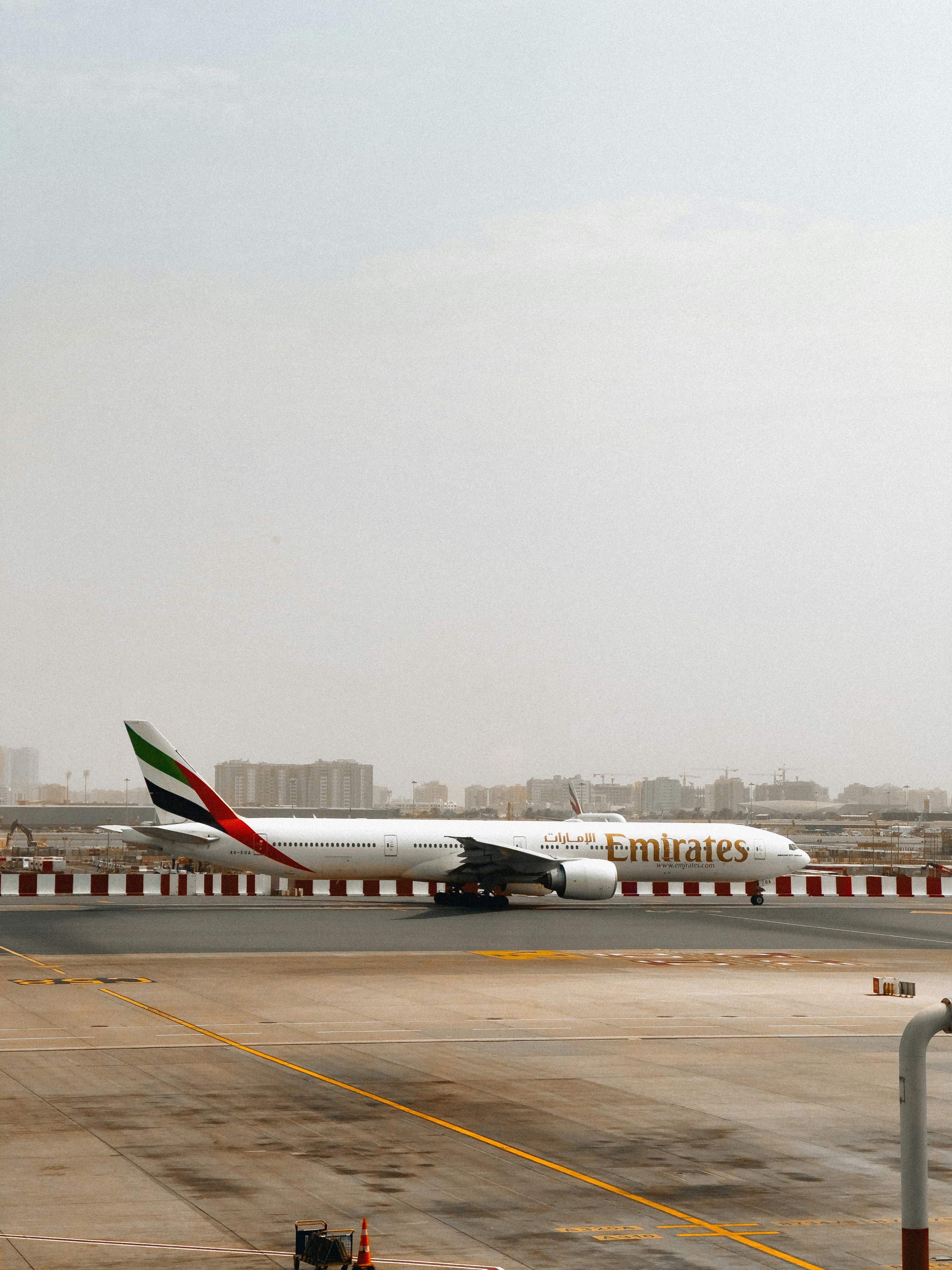 Emirates Dreamliner at Distant Runway