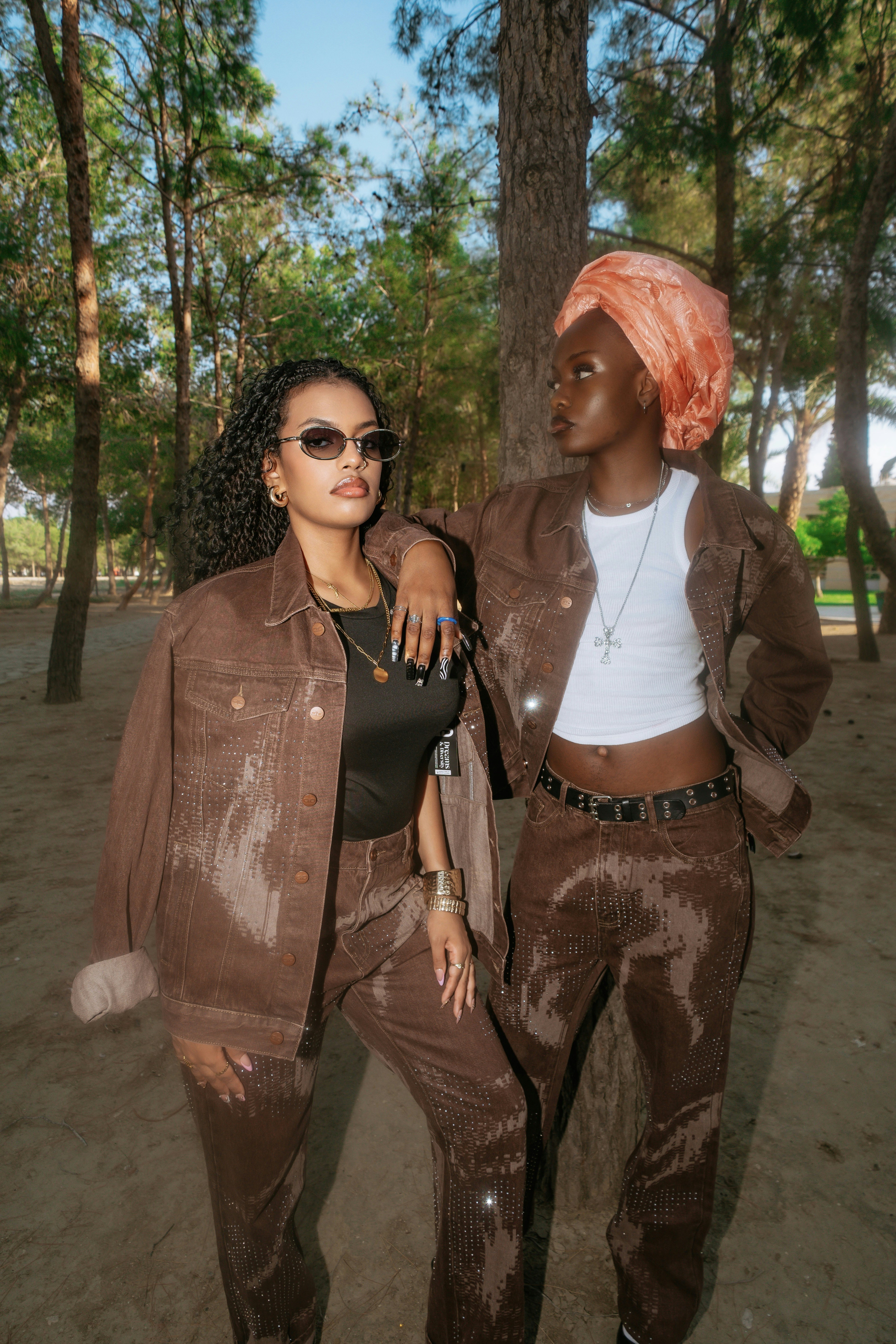 Brown Velvet: Two Friends Embrace the Forest Vibe