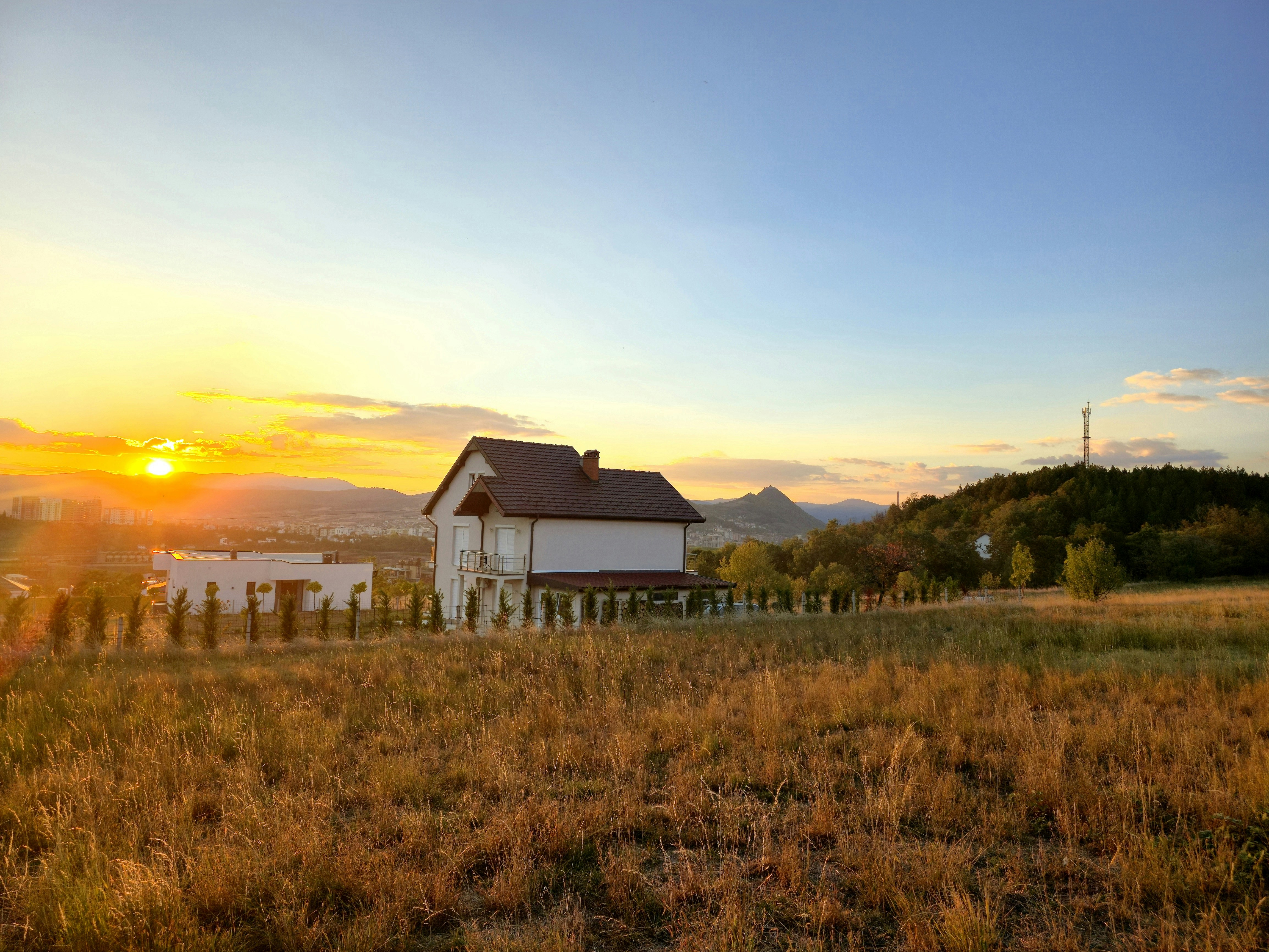 Golden House by the Distant Field