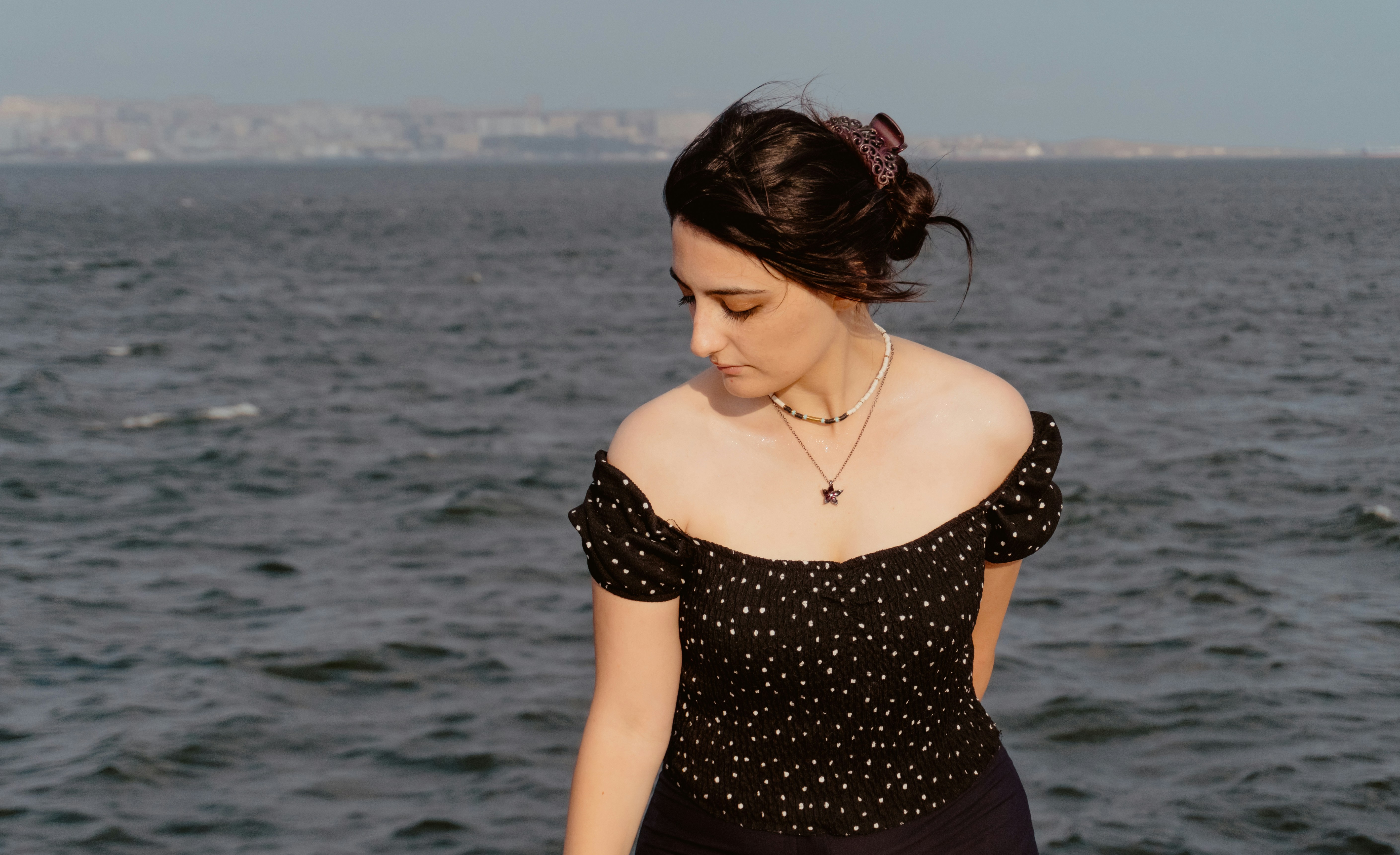 Captured in Quiet Poise by the Seashore