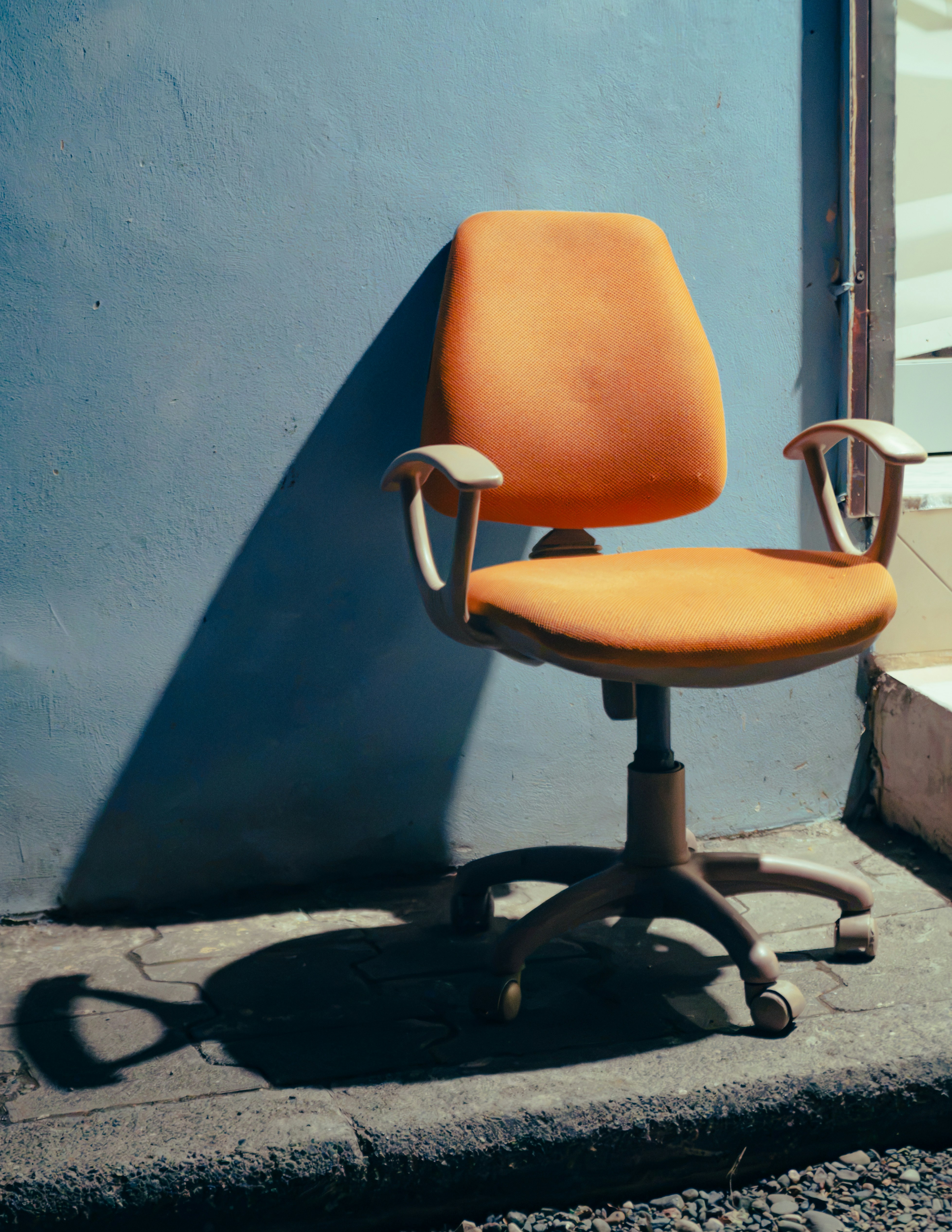 The Orange Chair in Afternoon Light