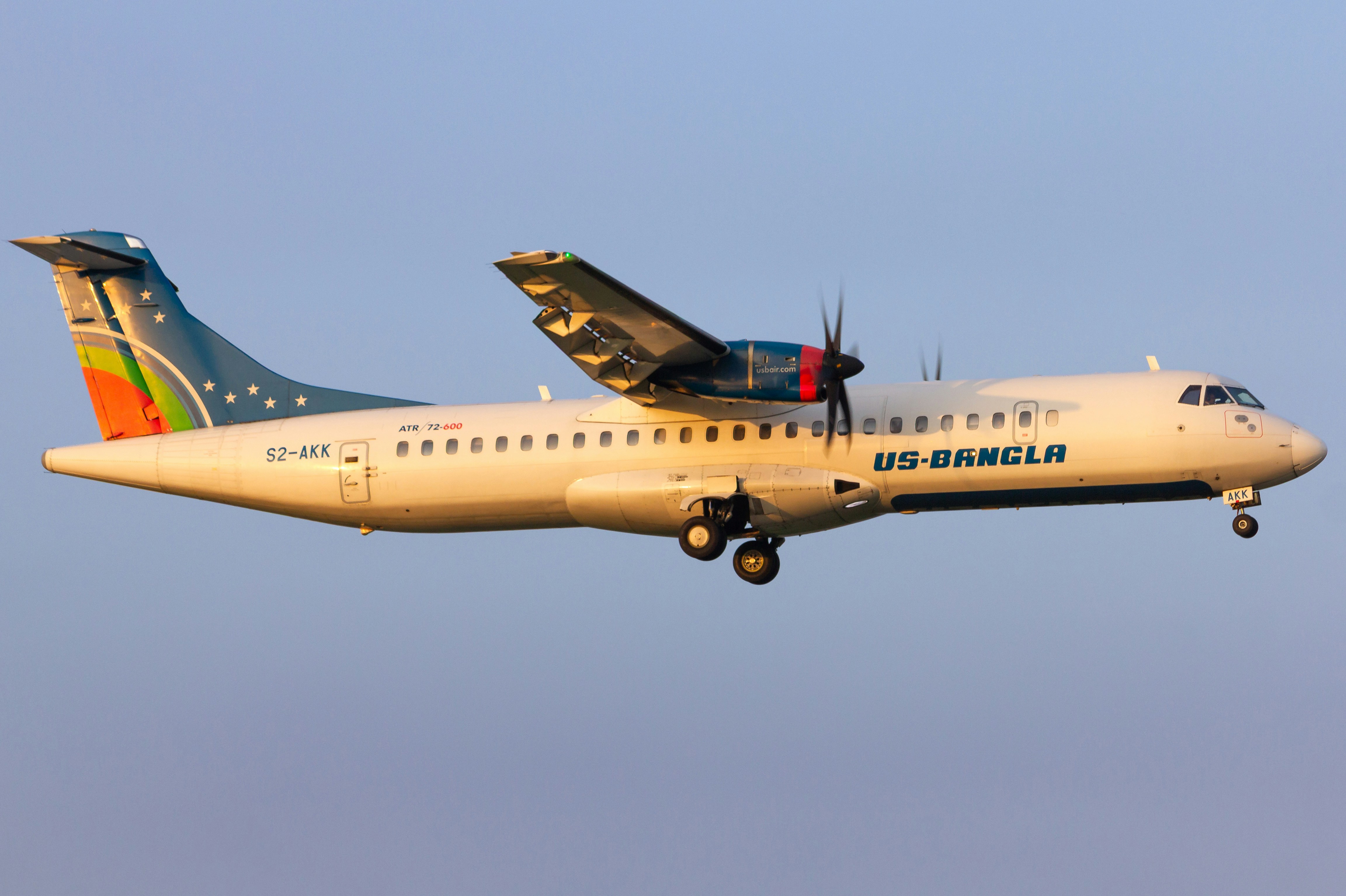Fruitful Journey: A turboprop in muted evening air
