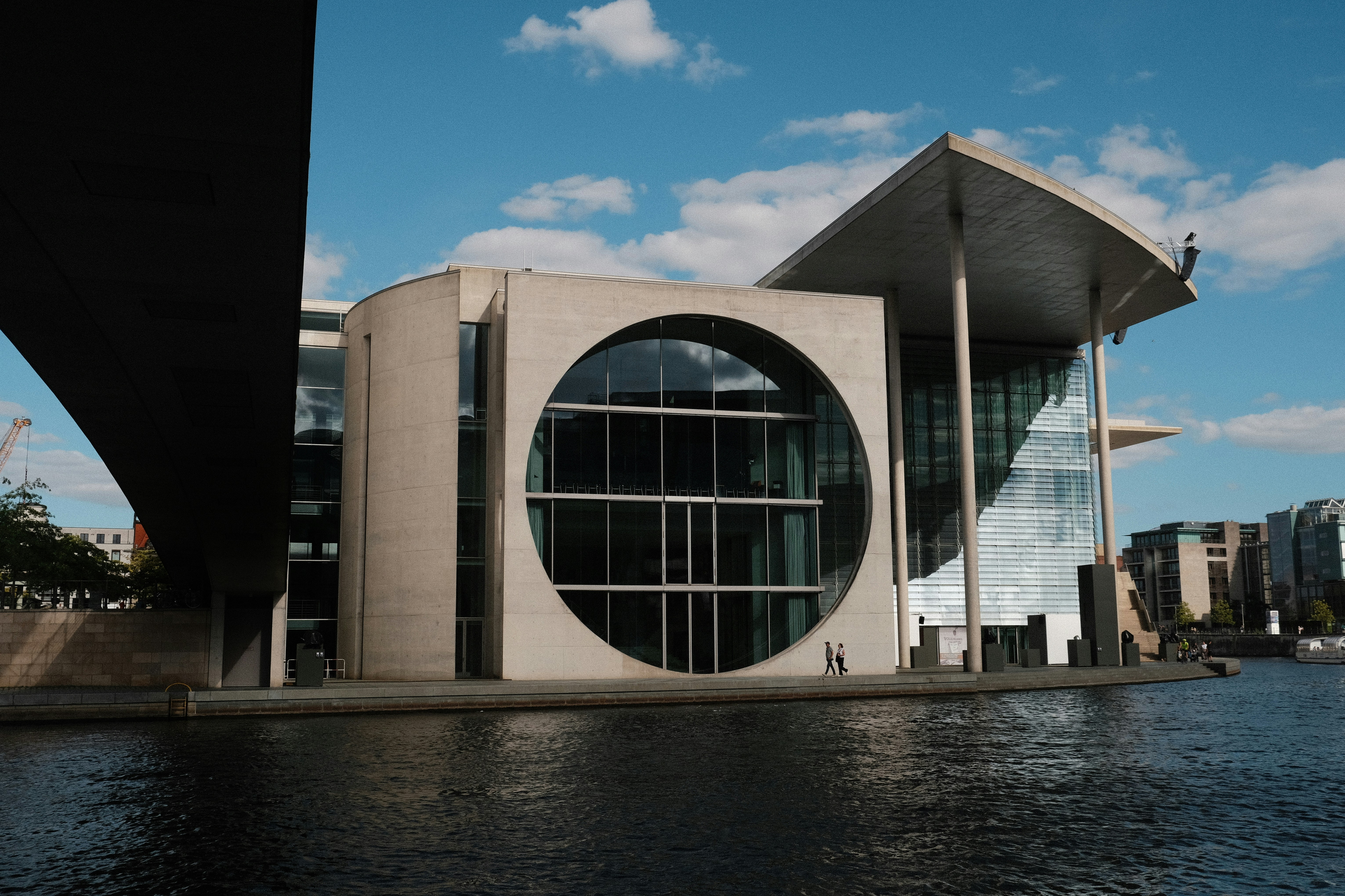 Circular-windowed Modernity by the River