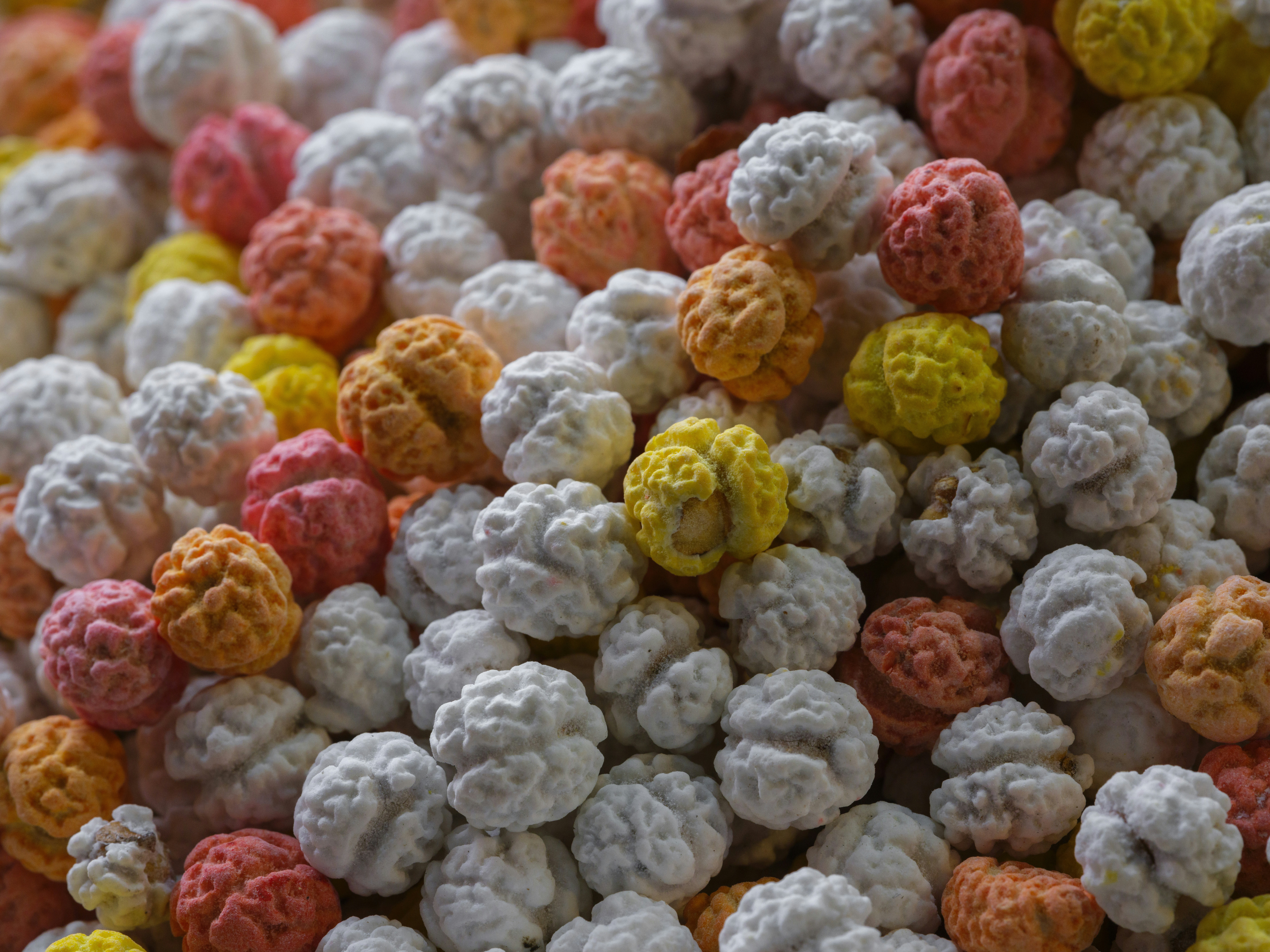 Color Cloud of Sugar-Candy Orbs