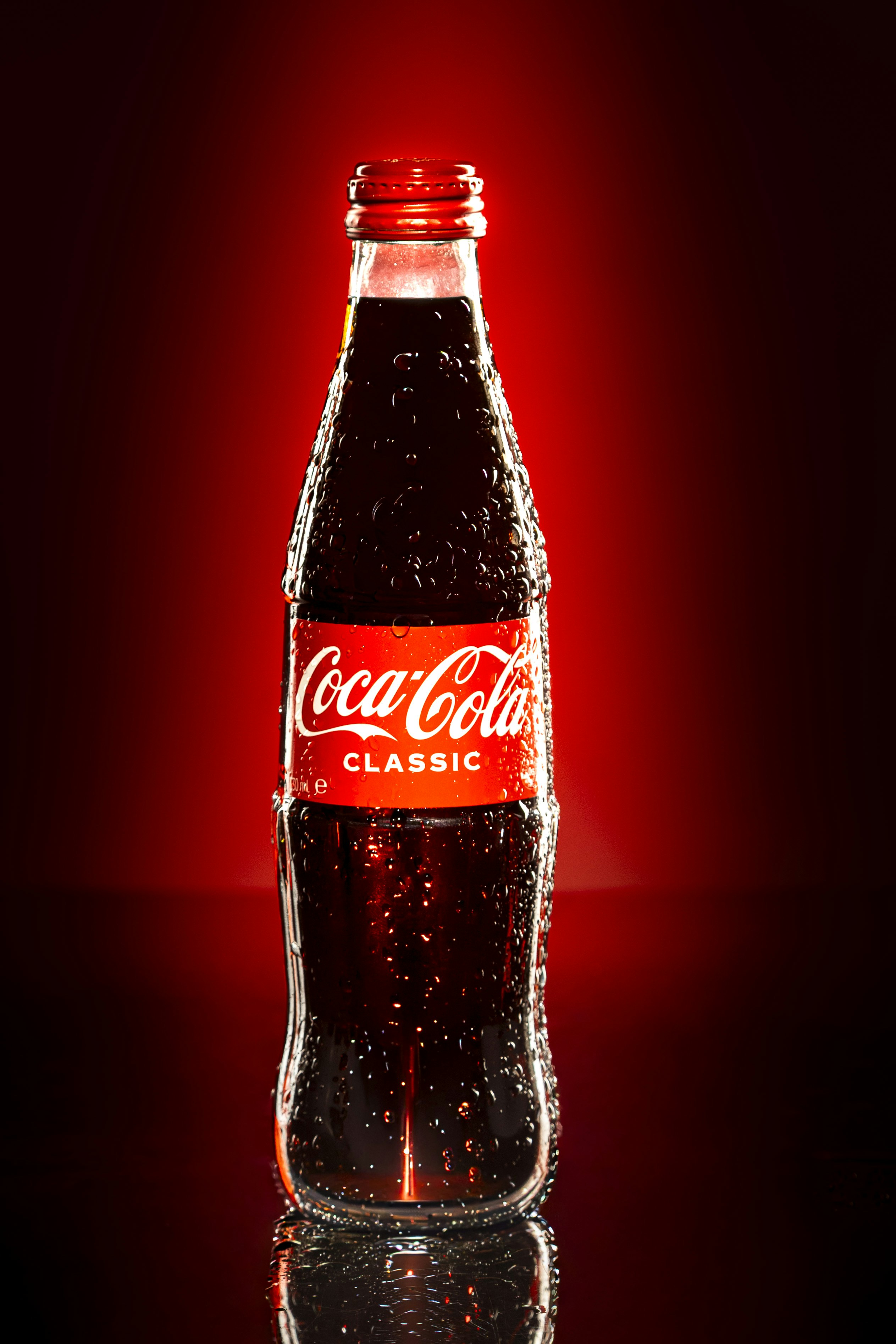 Coca-Cola Classic on Red Glow