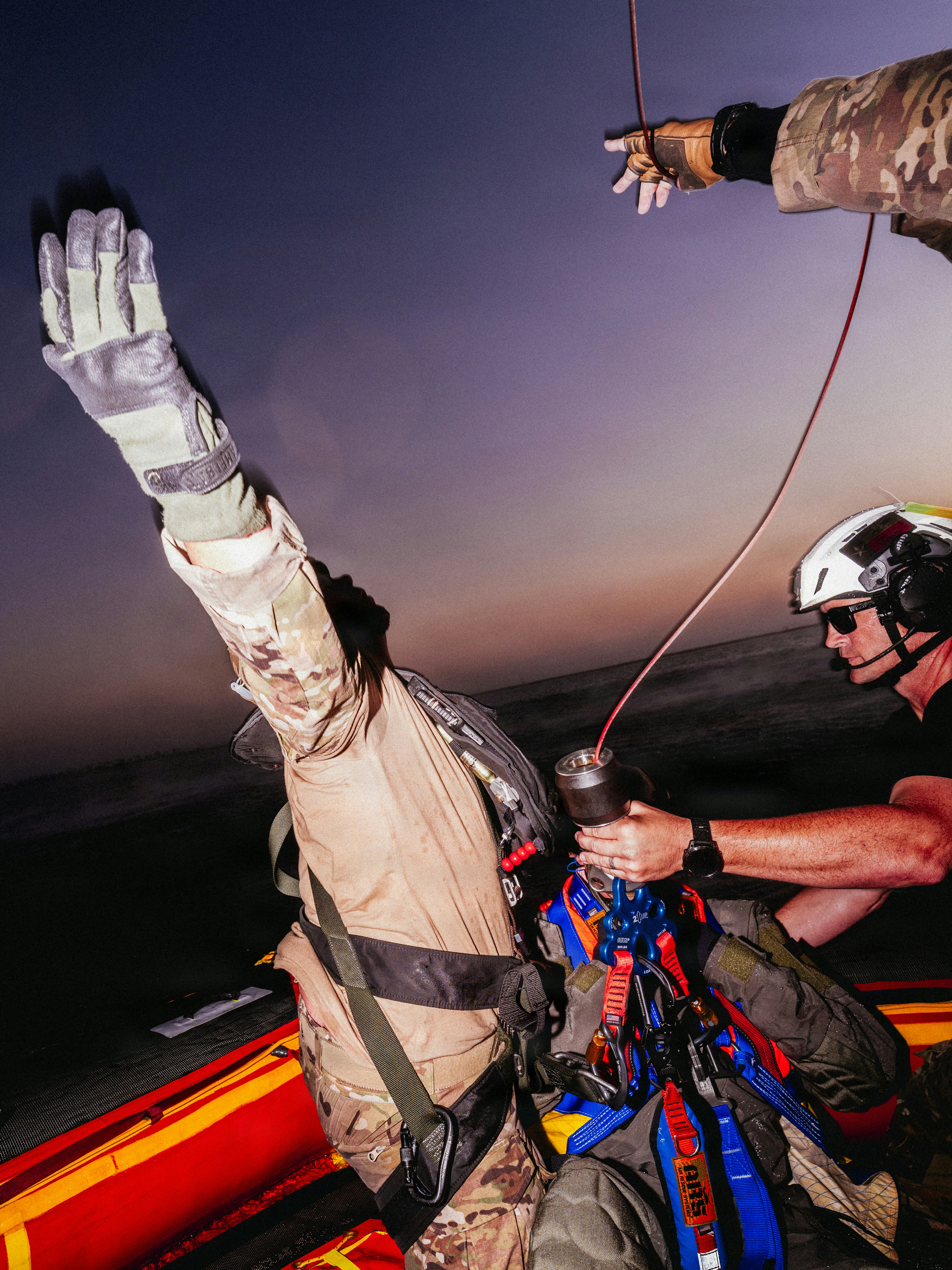 Hanging on the Edge: A Skydiver’s Precipice at Dusk