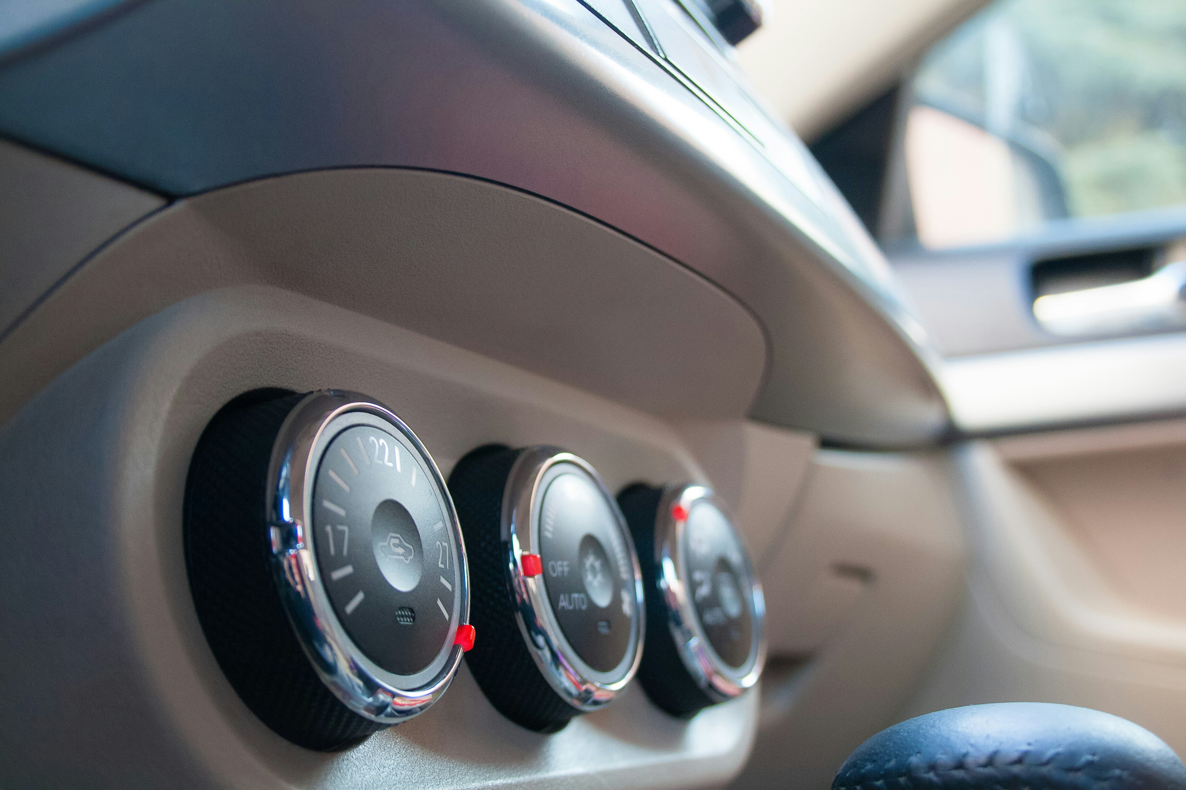 Chrome dials and leather dash: a close look at vintage-style car controls
