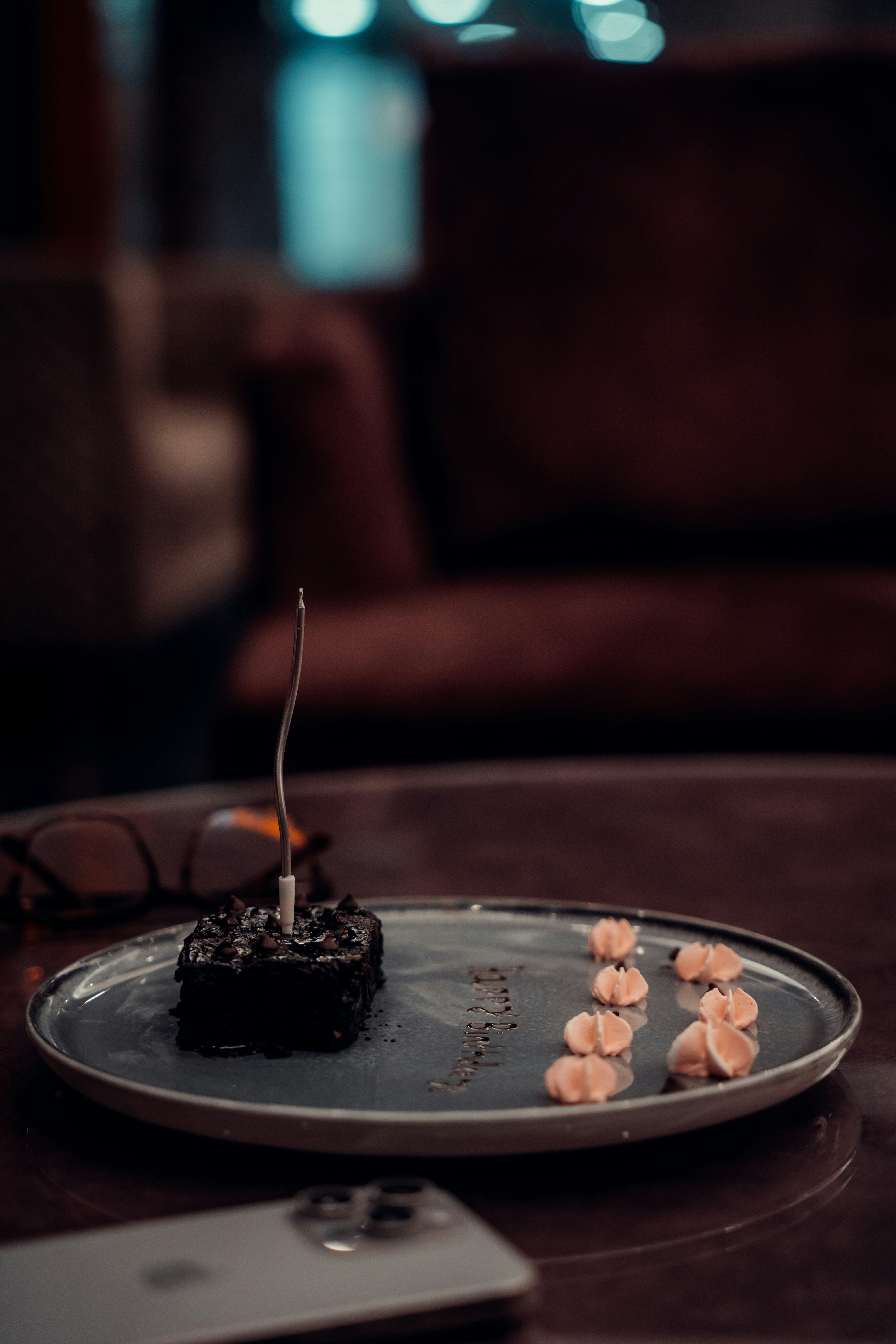 Lonely Candle on a Half-Eaten Slice: A Quiet Birthday Moment