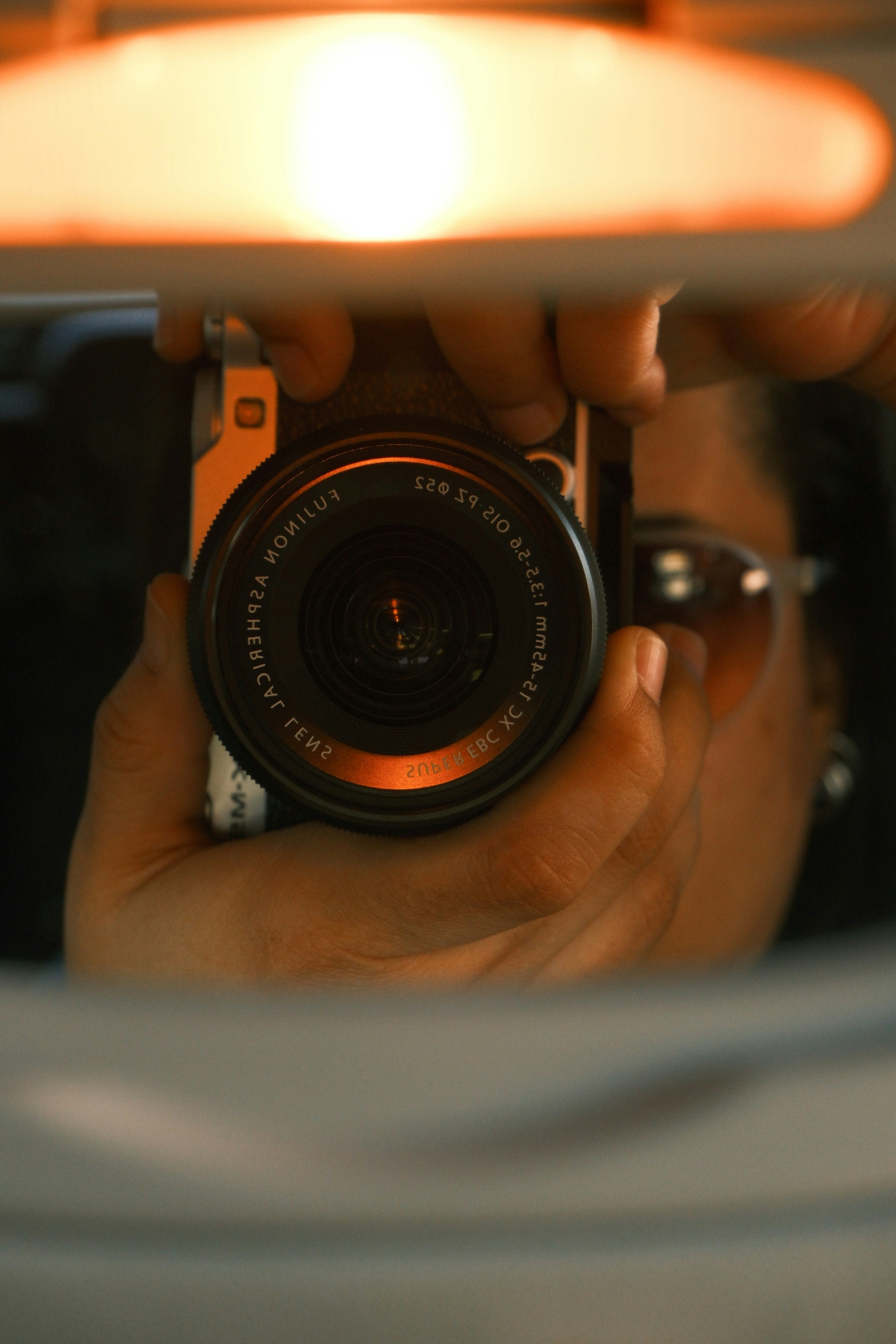 Through a Pentagonal Frame: A Reflected Self-Portrait with a Vintage Lens