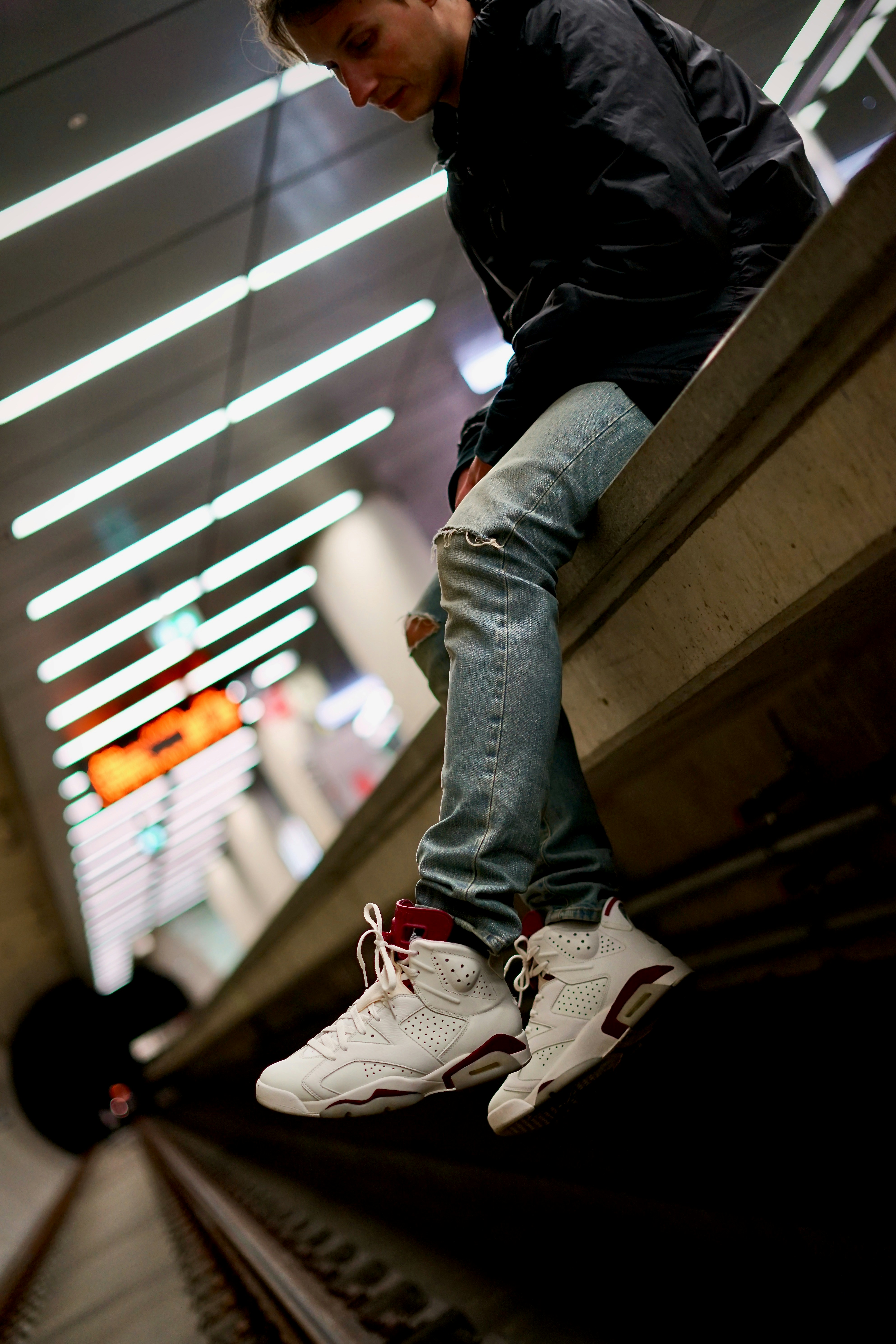 Overhang of the Platform: A Moment on the Tracks