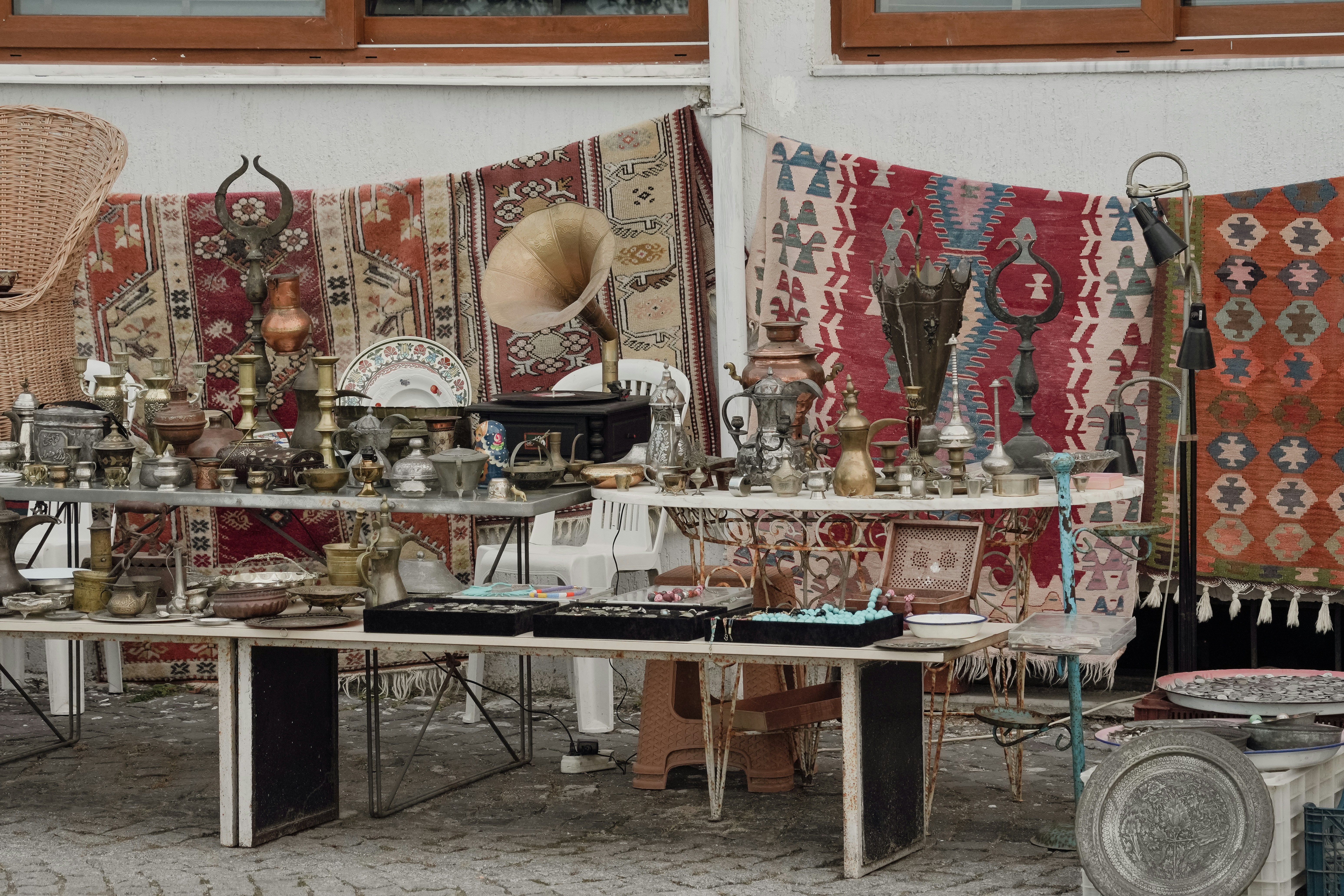 Market of Keepsakes: A Street Table of Vintage Curios