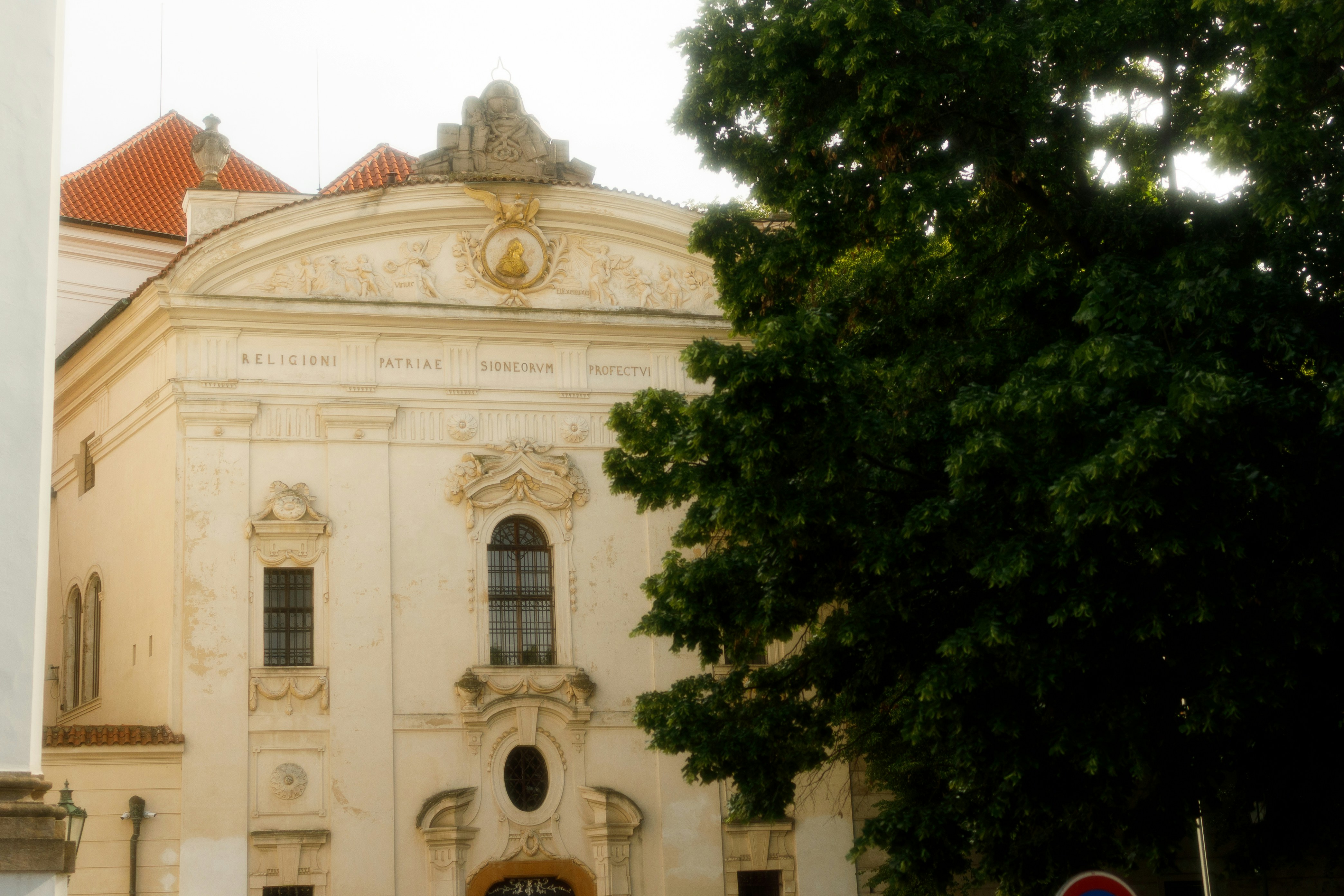Classical Facade in Dappled Shade