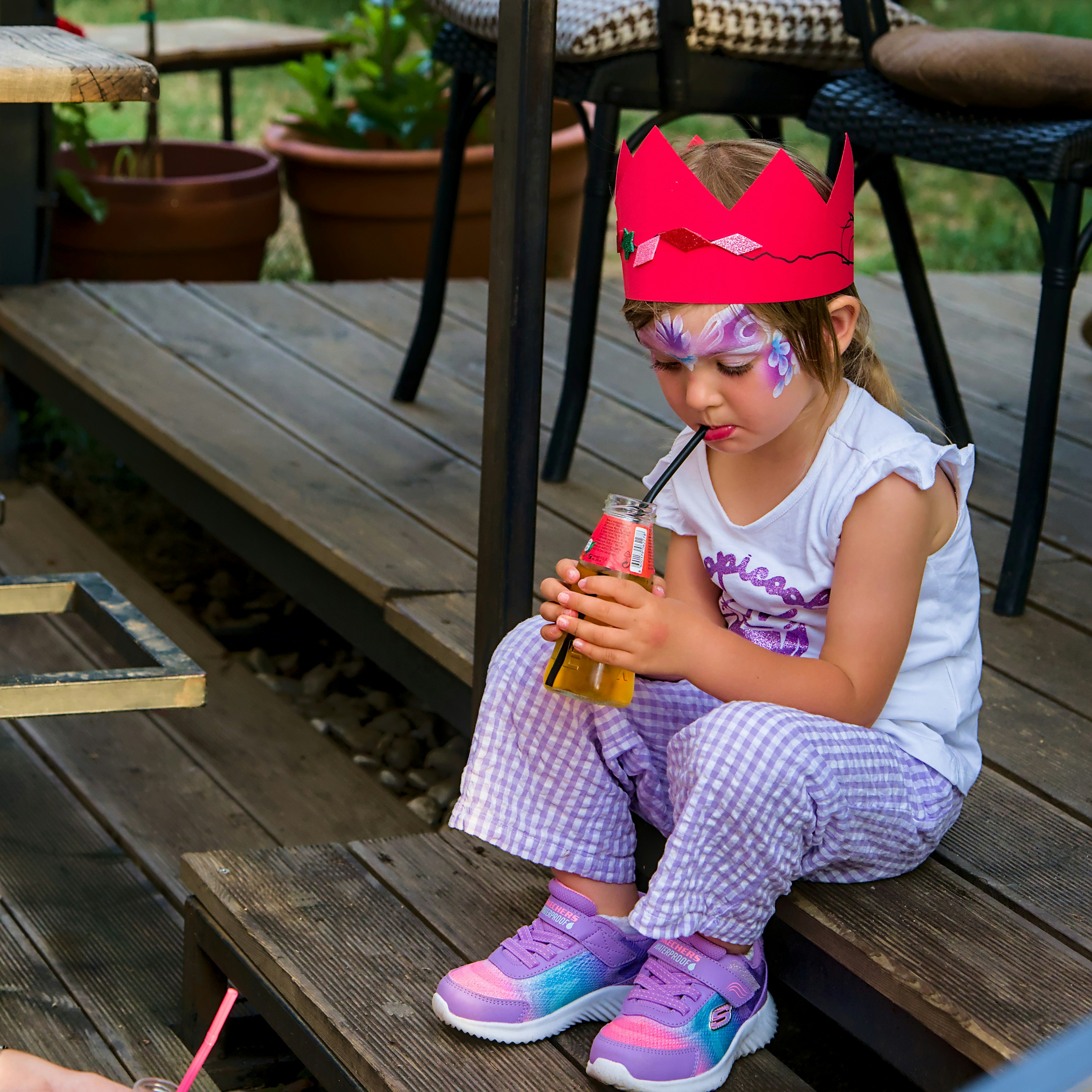 Crowning Moment: A Little Queen Sips Sunshine