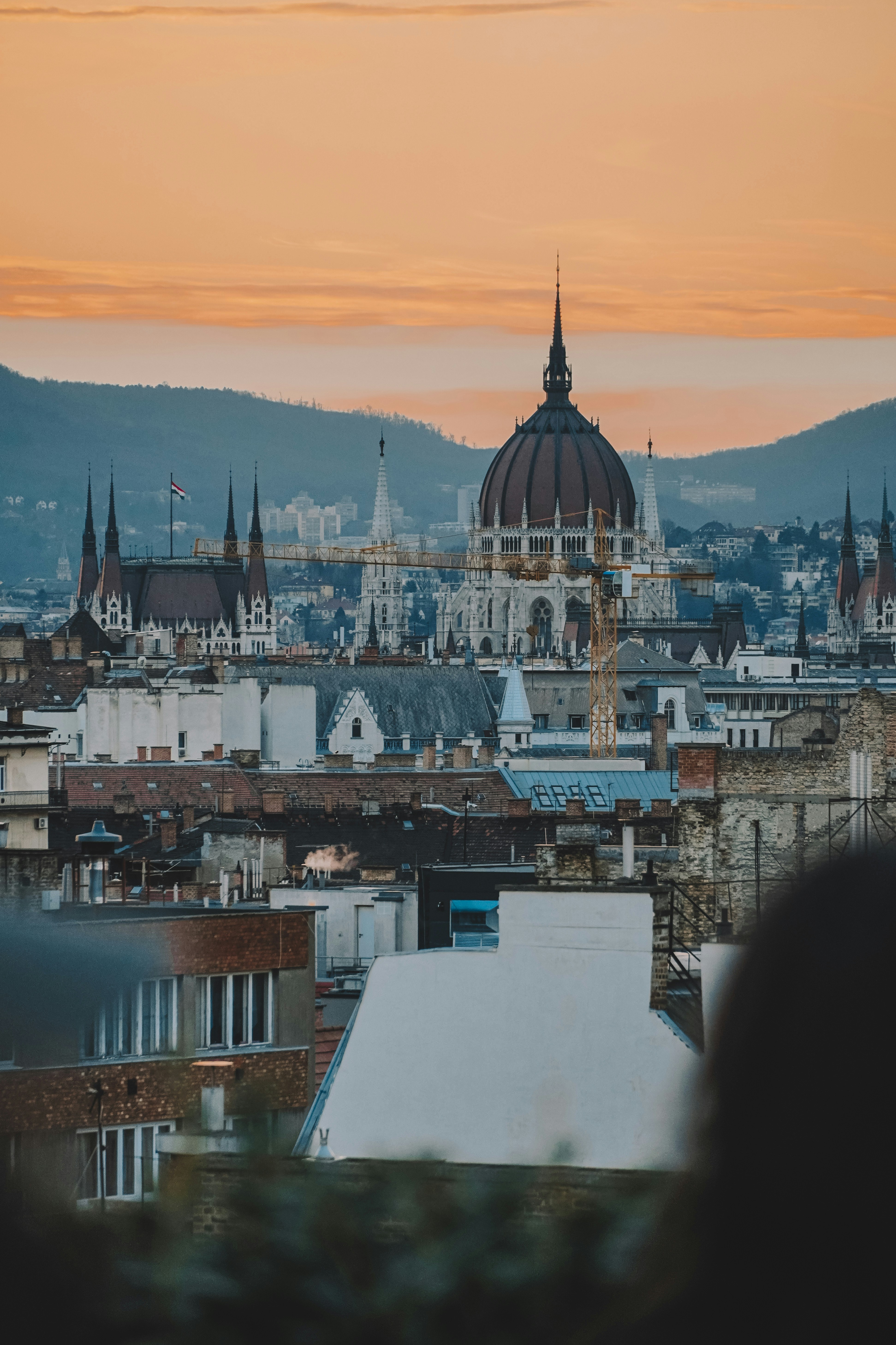 Dome of Budapest: Evening Silhouette Over the City