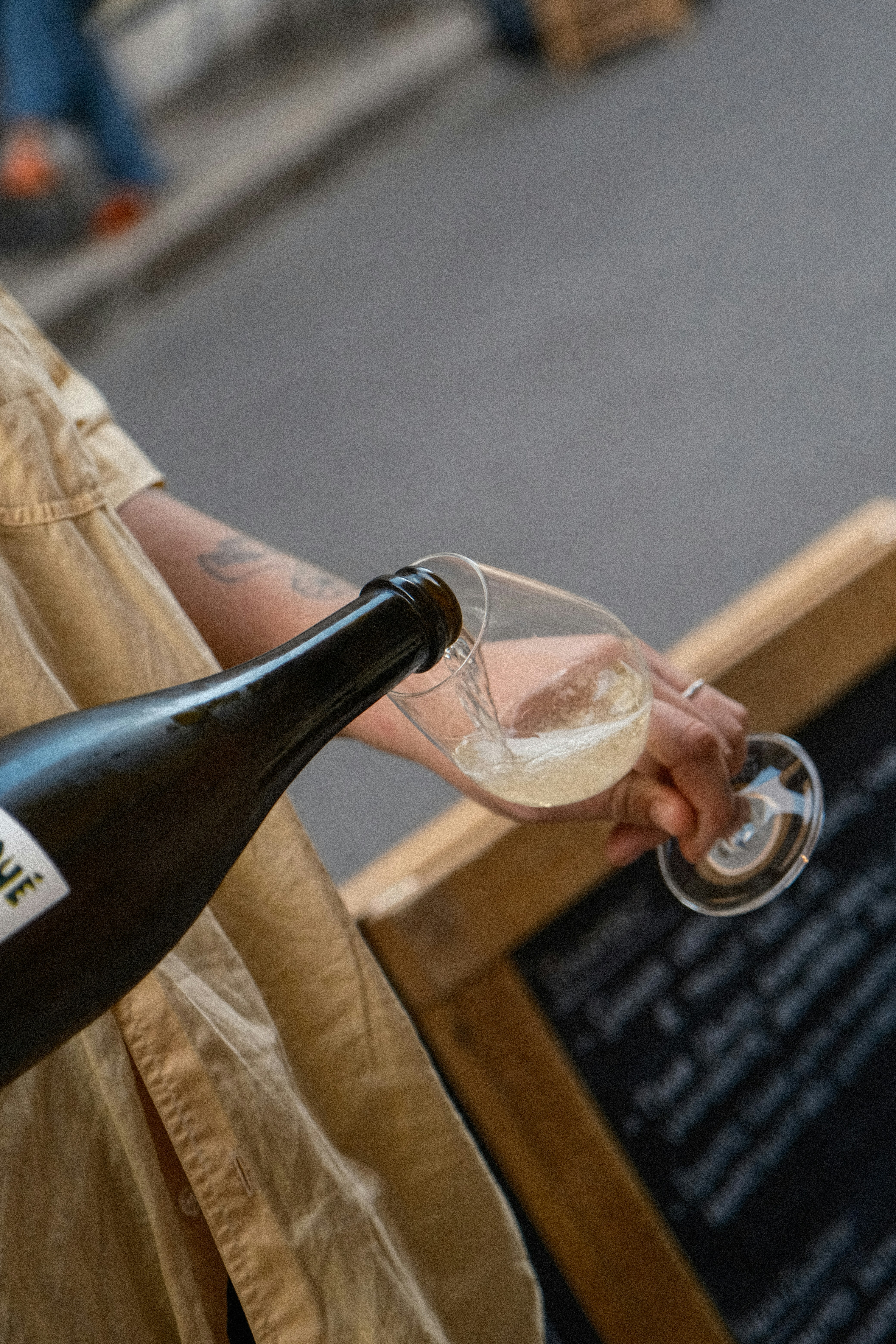 Pouring Celebration: A Glass Half Full at the Outdoor Bar