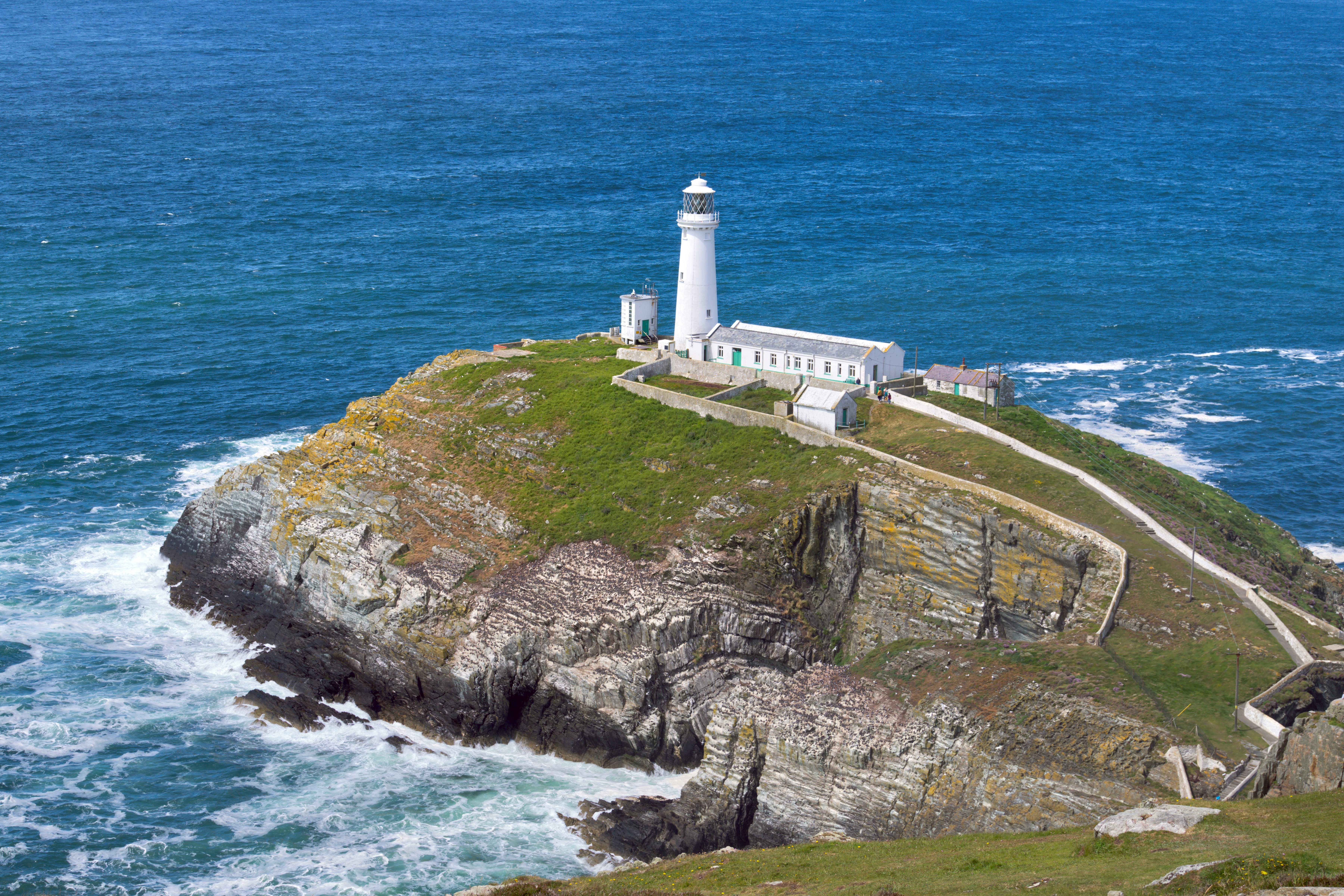 Harbor Beacon: A Lone Lighthouse Guarding the Craggy Atlantic