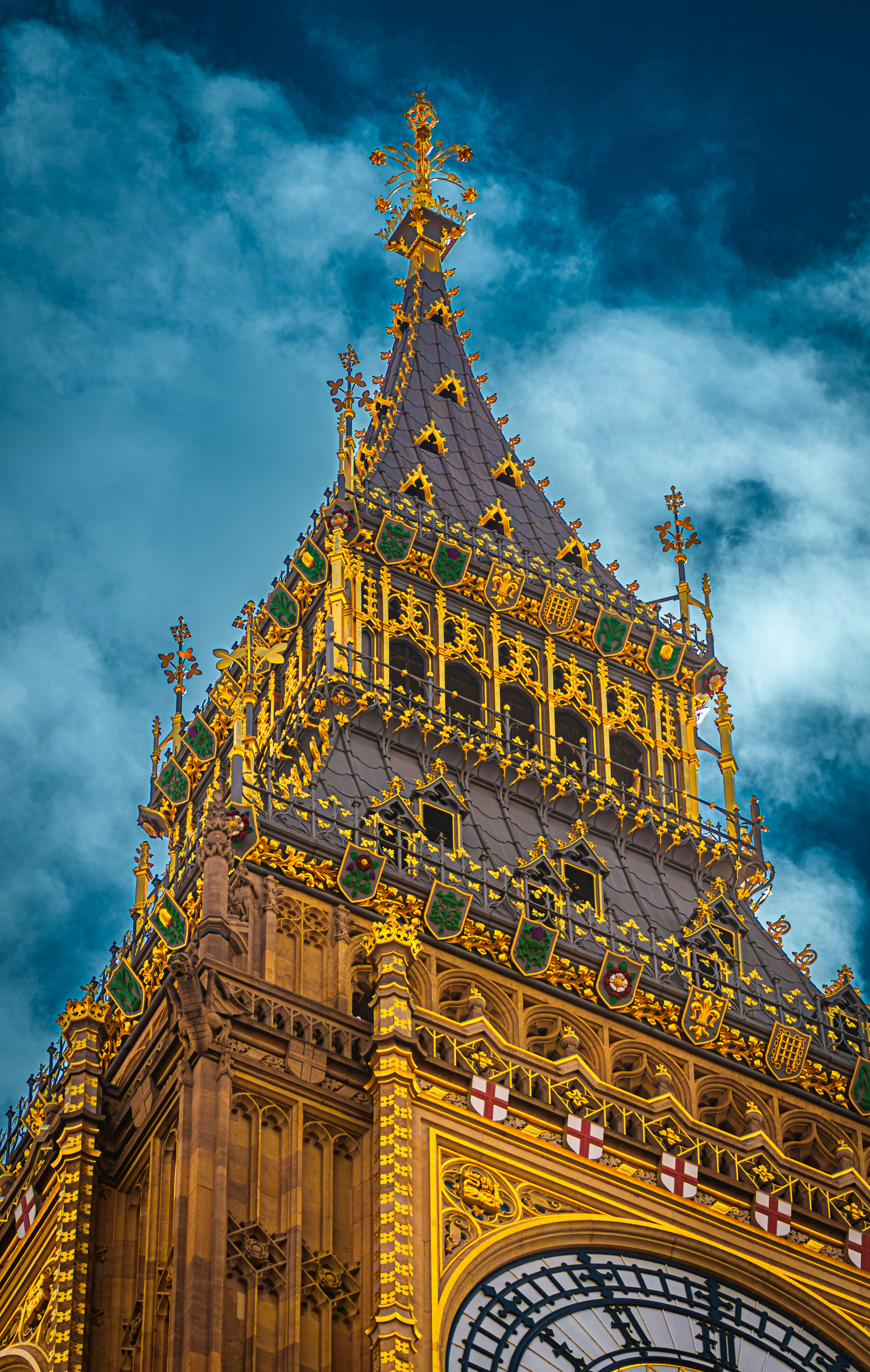 Ornate Clock Tower in Golden Hours
