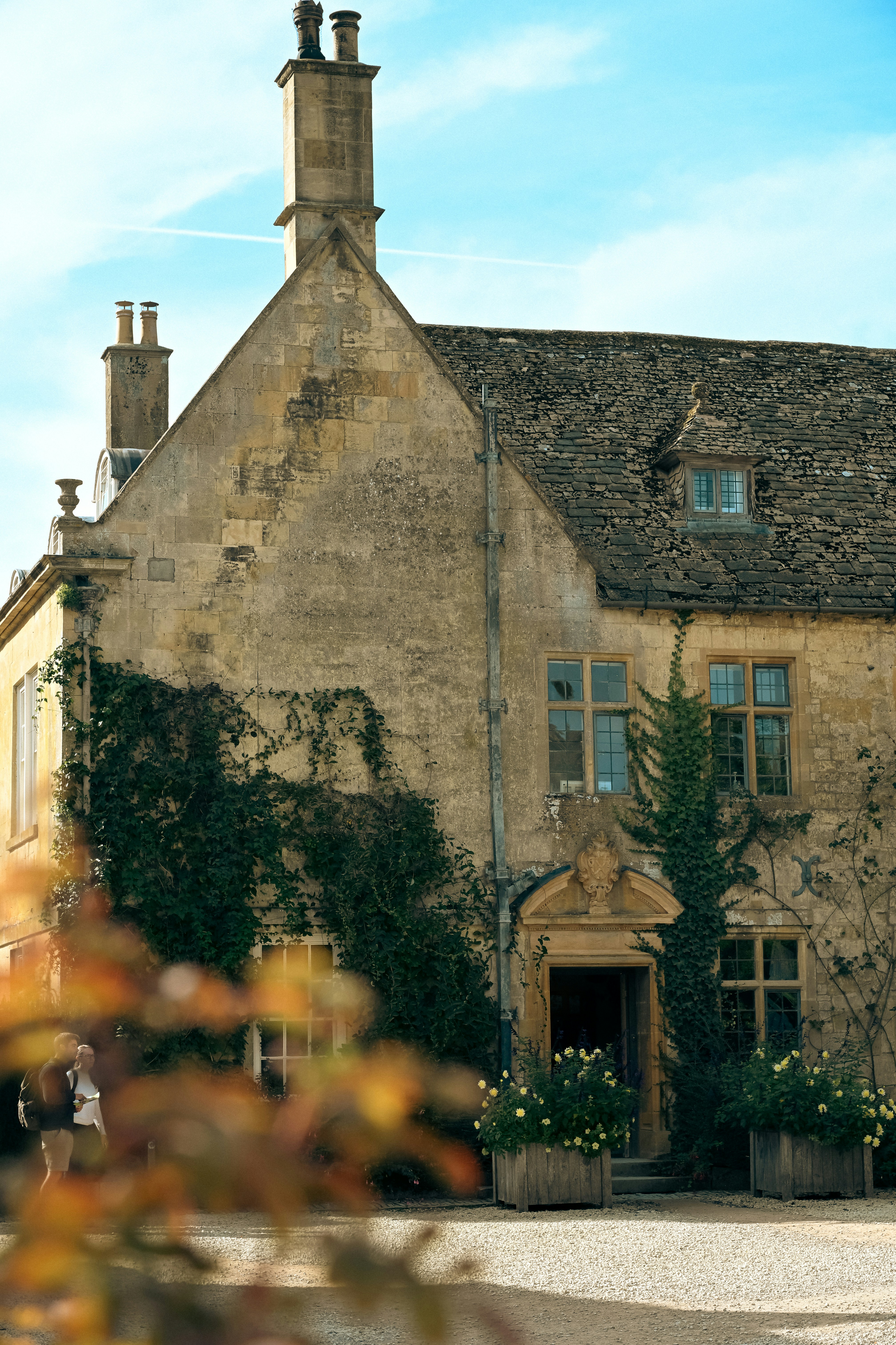 English countryside at Hidcot Garden in autumn.