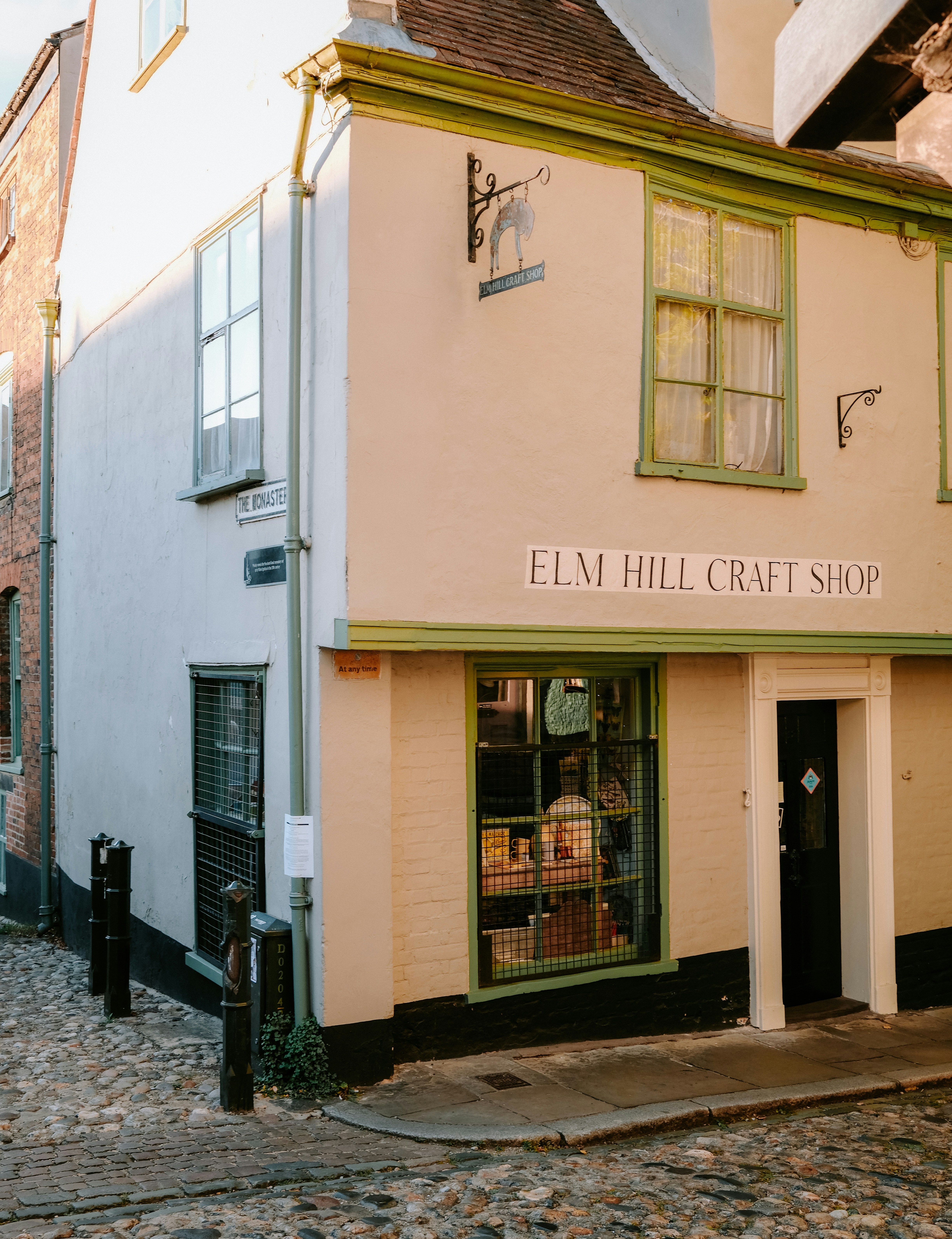 Elm Hill Craft Shop at Dappled Cobblestone Corner