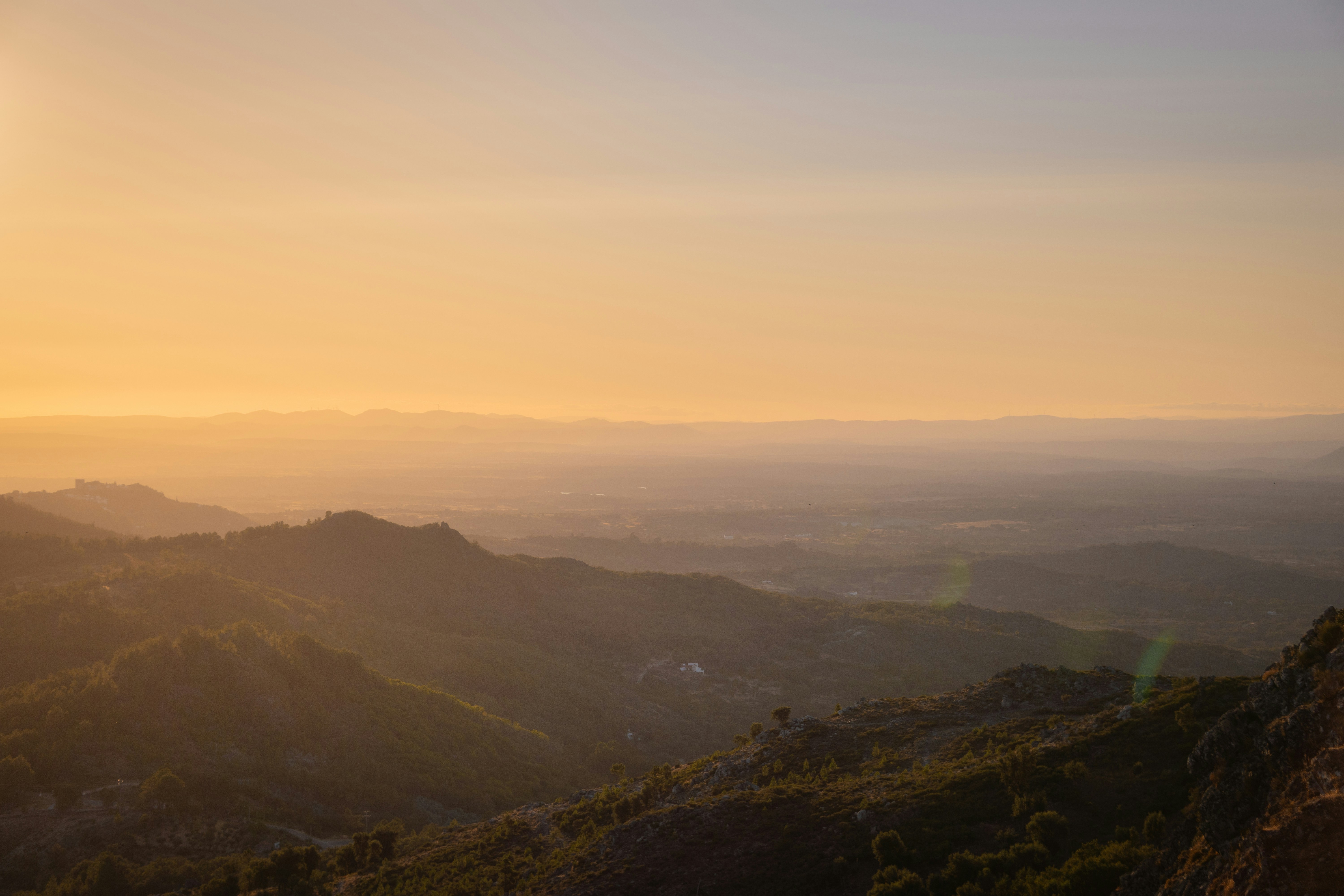 Golden Horizon Over Quiet Valleys