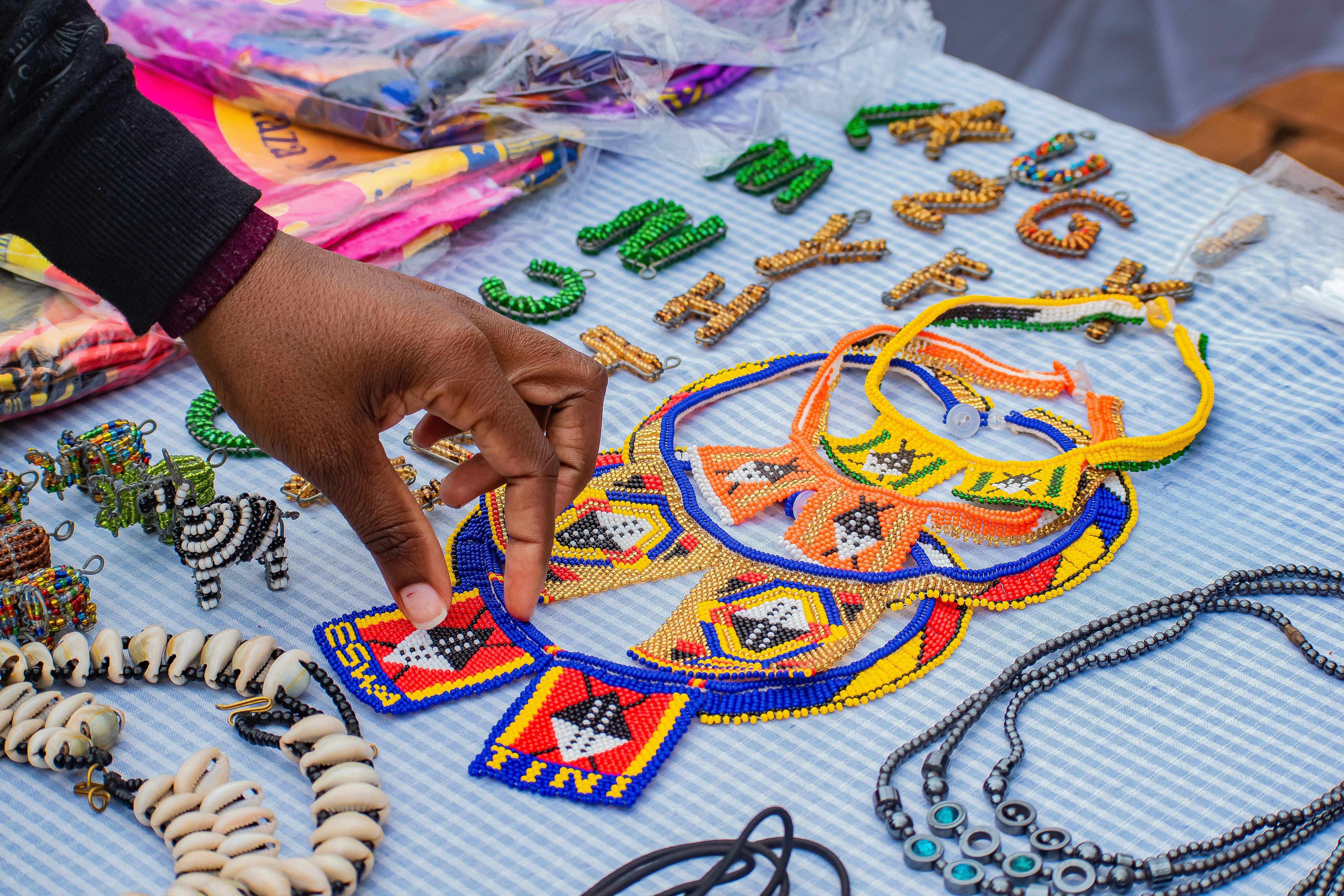 Beads, Threads, and Craft—Colorful Market Moment