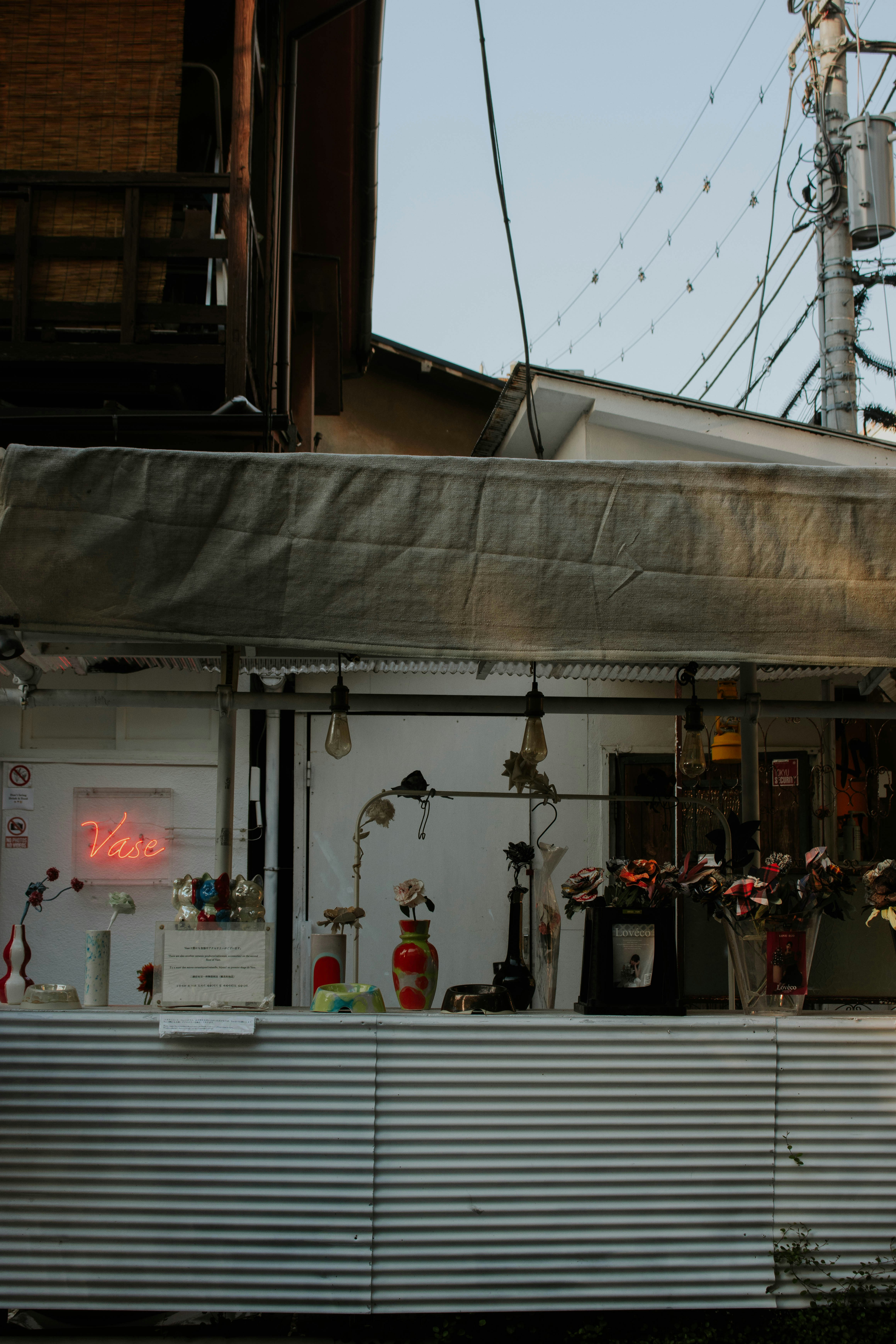 Neon Touch at the Market Stall