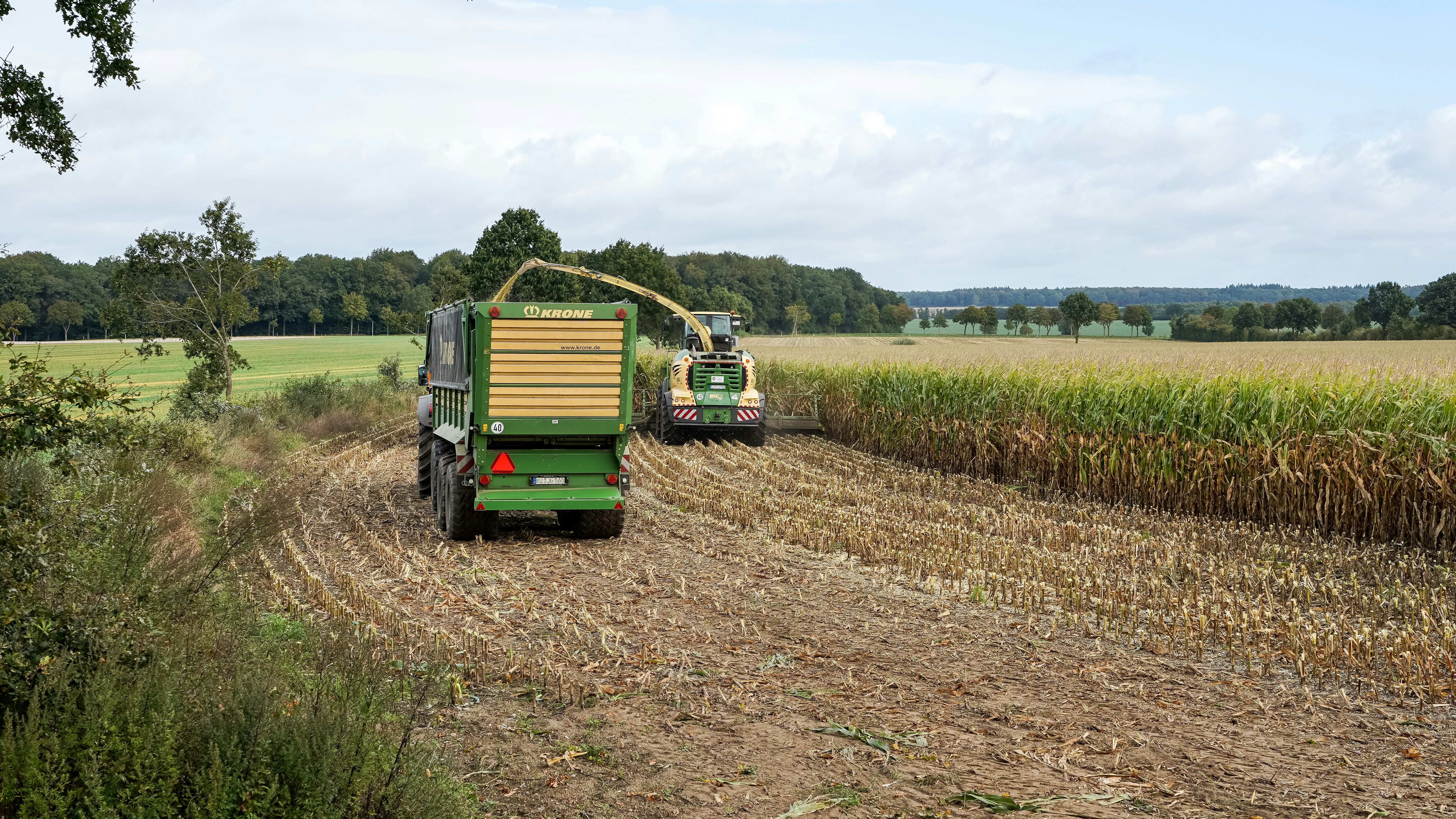 Harvest Trail: Green Machines at Dusk Light