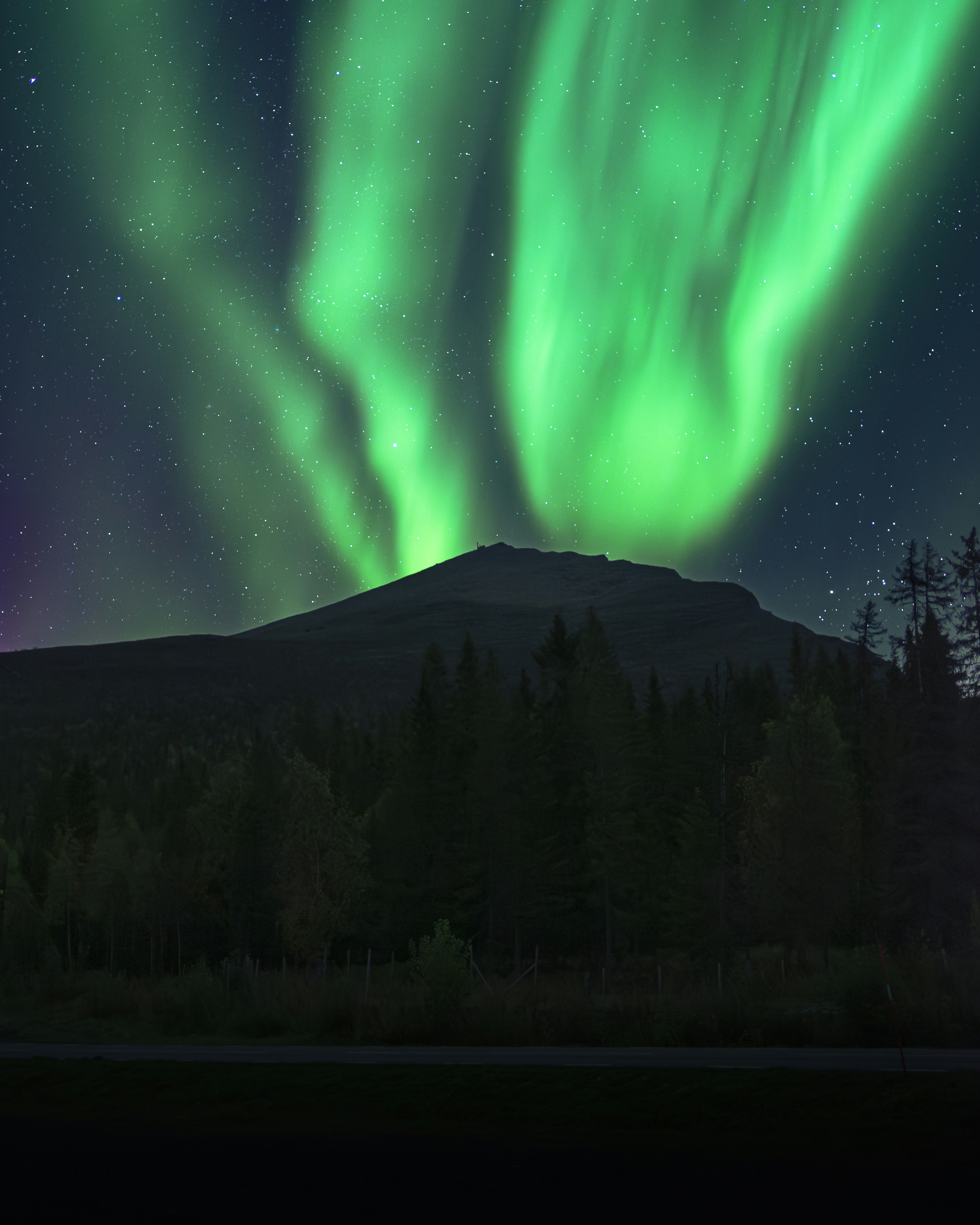 Northern Veil: Aurora Crown over Silent Peak