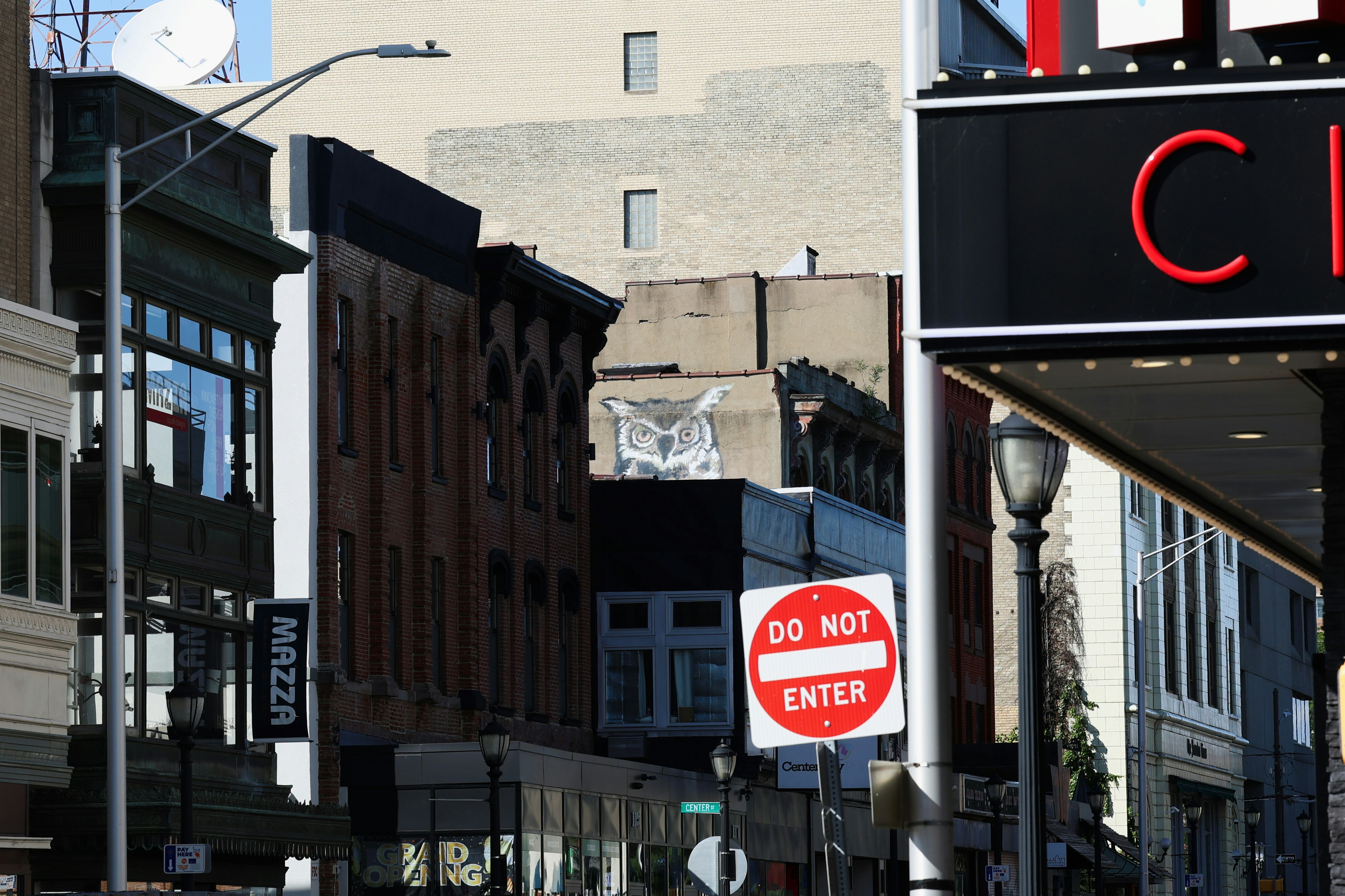 Urban Street Signage and Facade Frontage