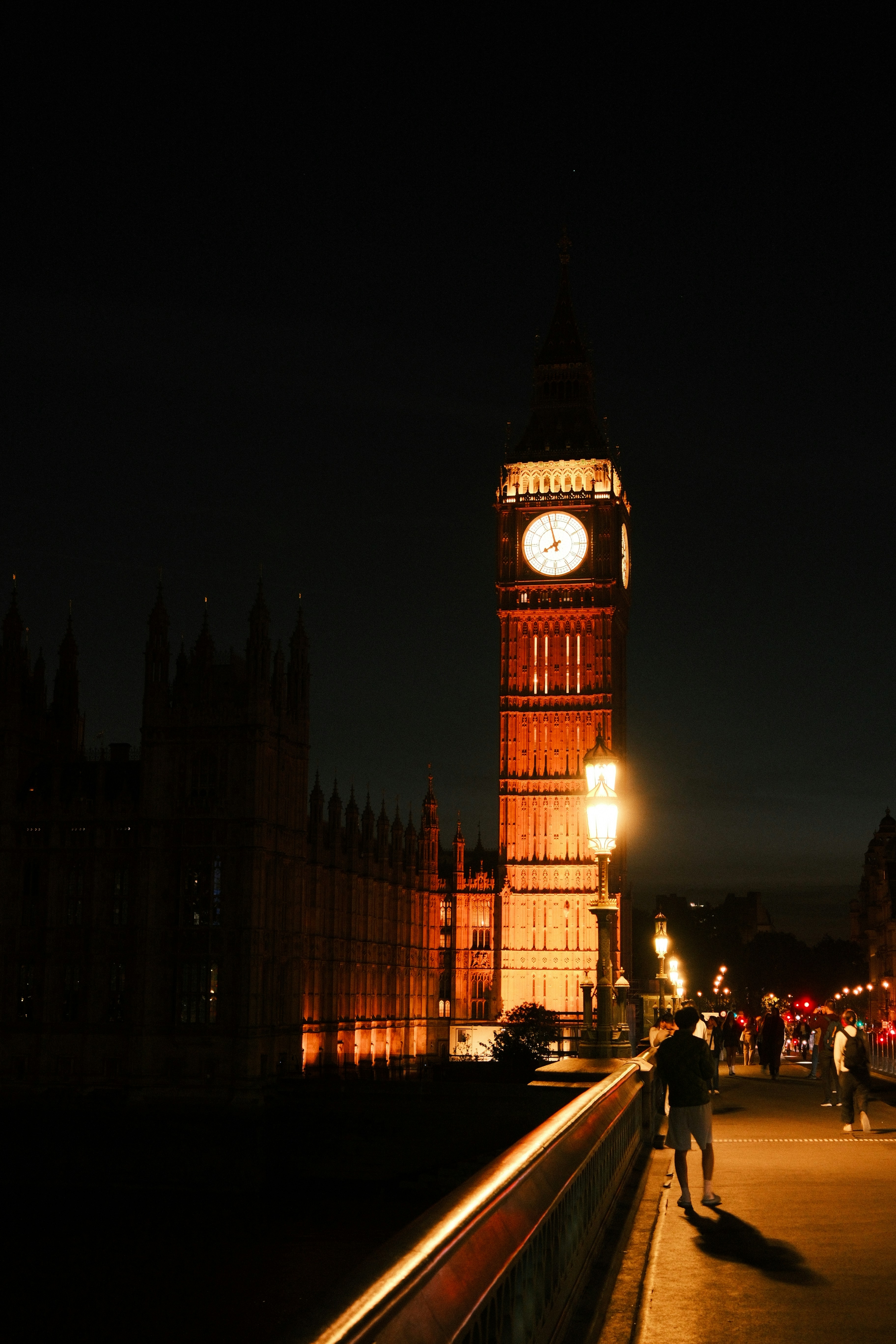 Midnight Big Ben: A Quiet Walk Along Westminster Bridge