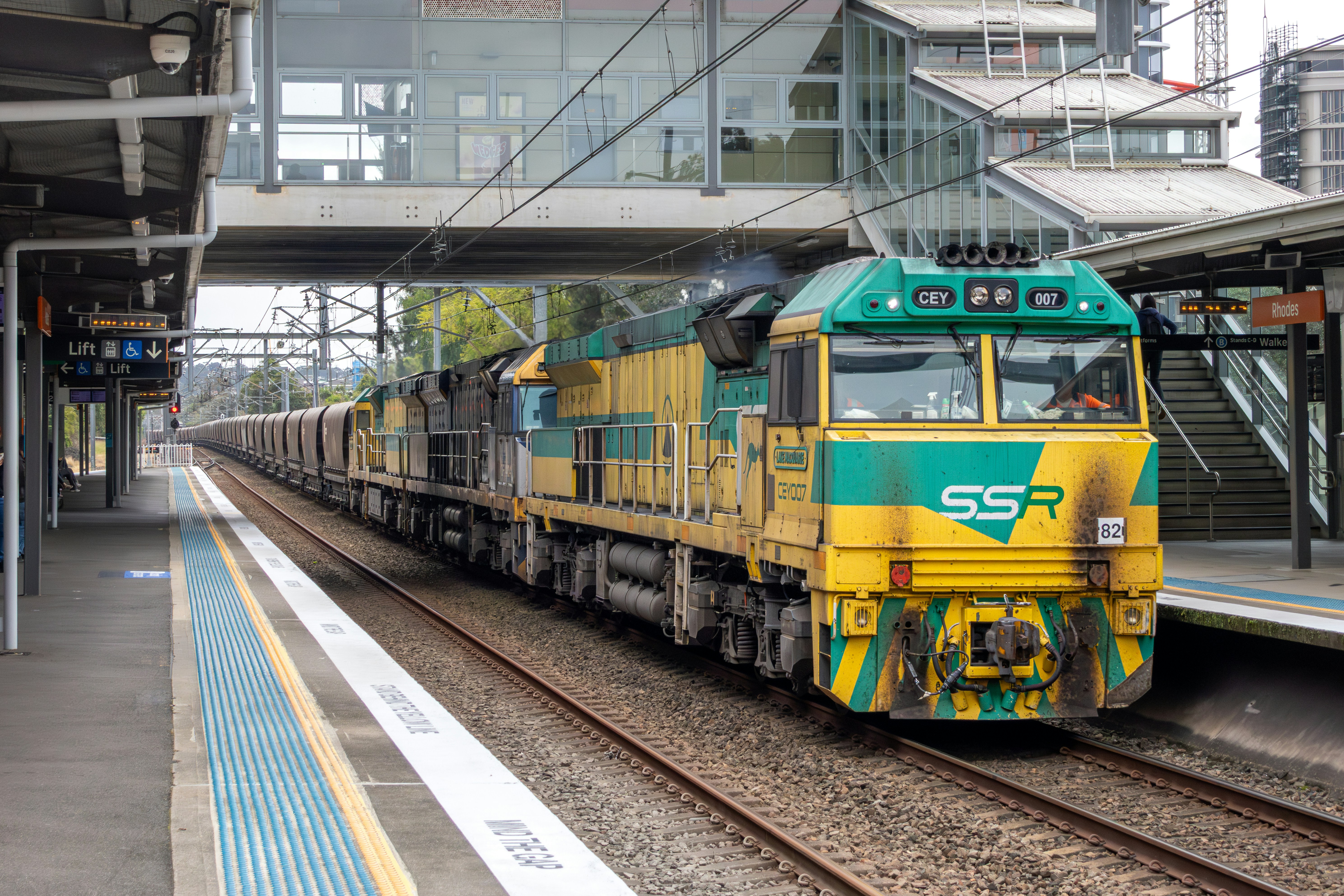 Diesel Loco at Dawn: Salt-and-Pepper Railscape