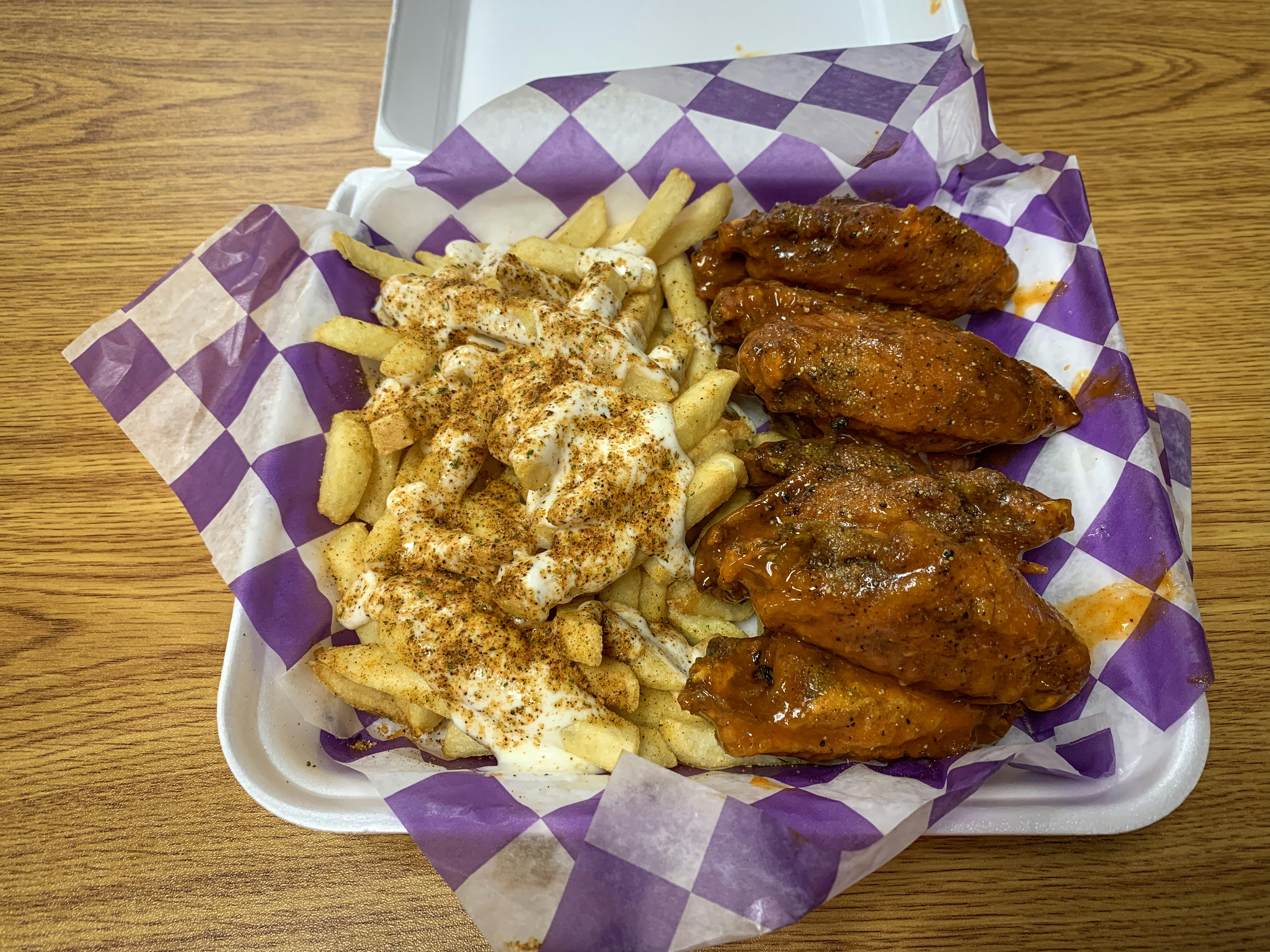 Saucy Wings and Loaded Fries: A Crispy Comfort Duo