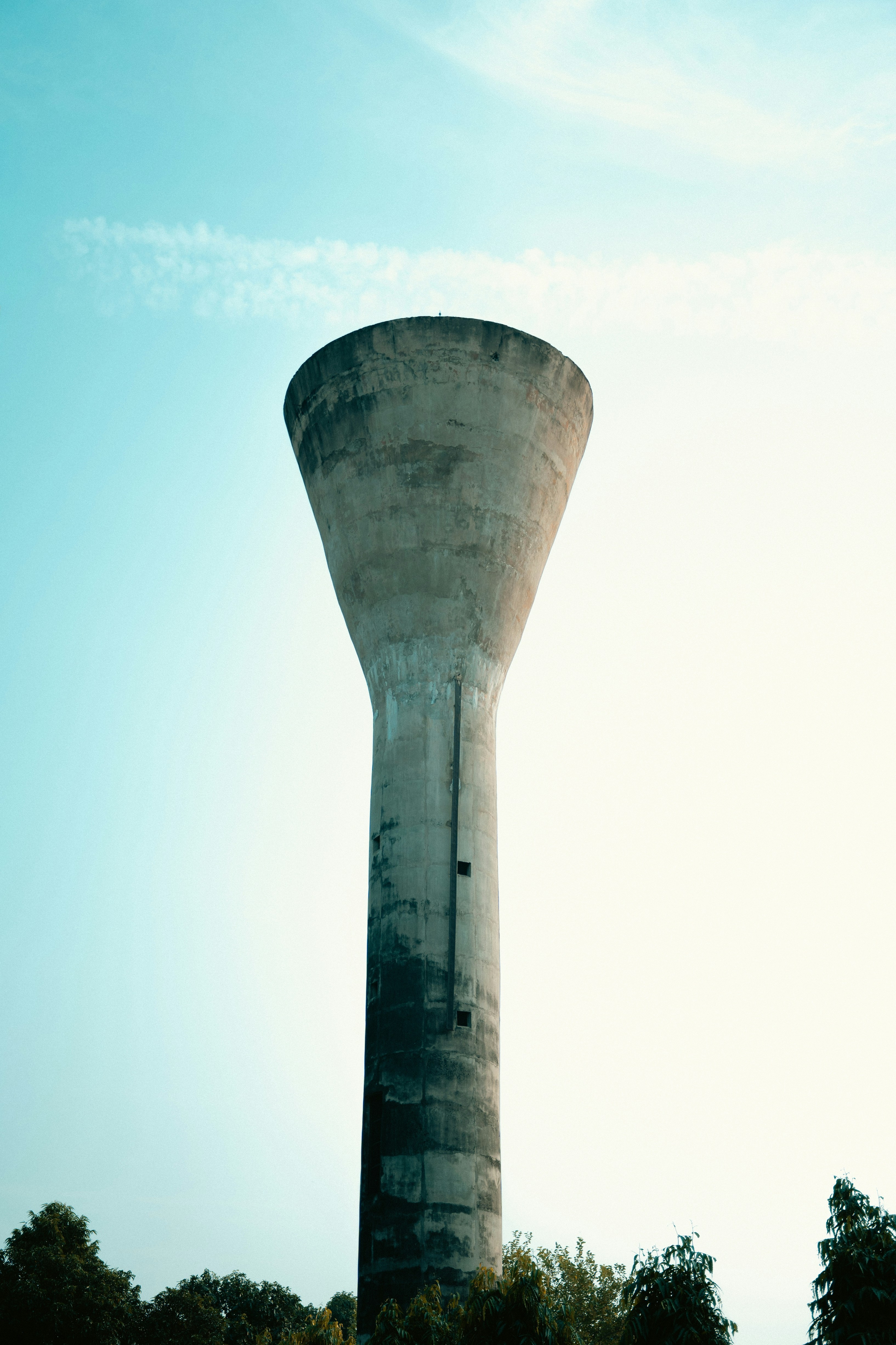 Vertical Sentinel: The Water Tower Reaching Skyward