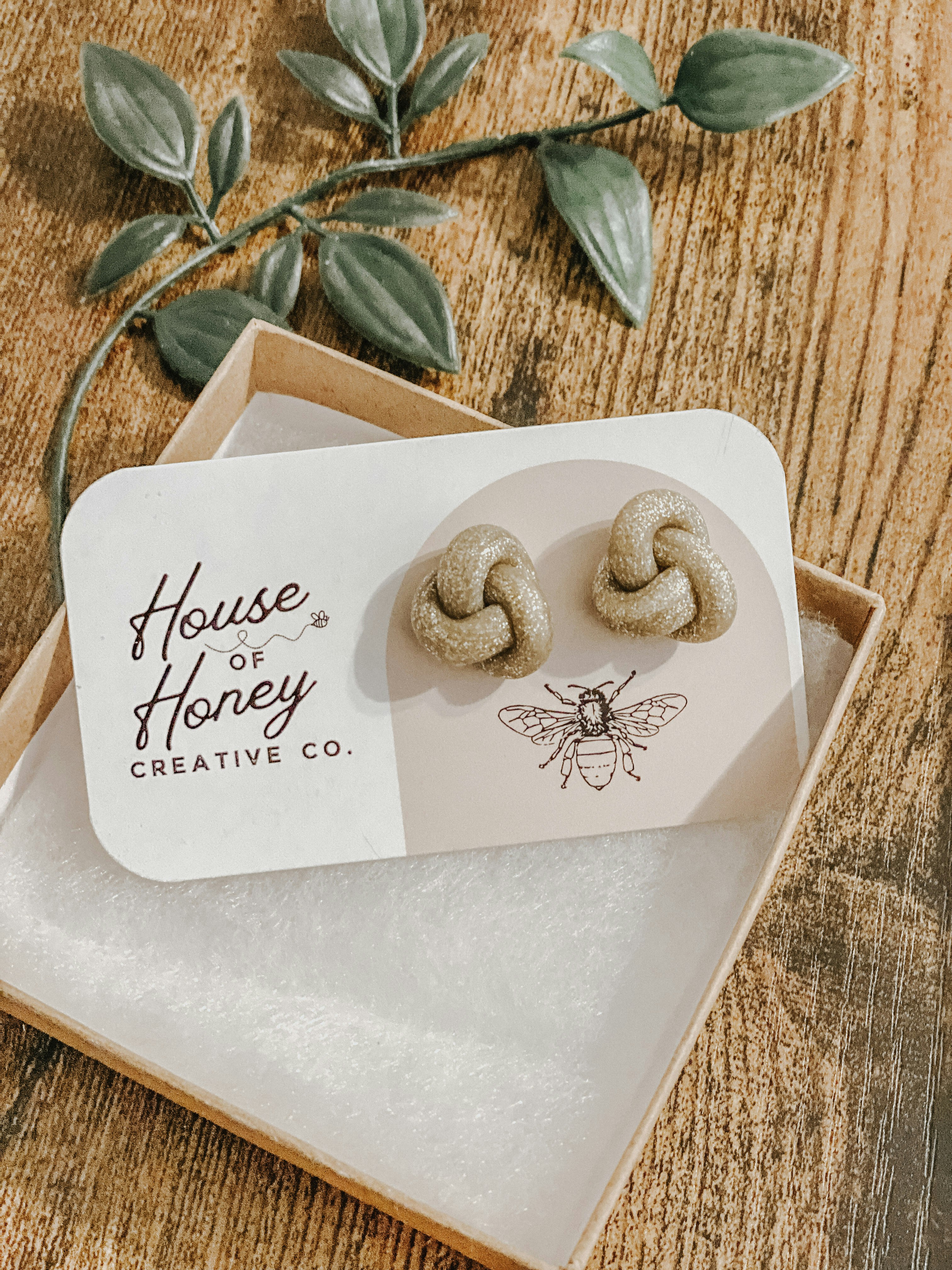 Beadwork on a Card: Hoisted Jewelry by the Bee Logo