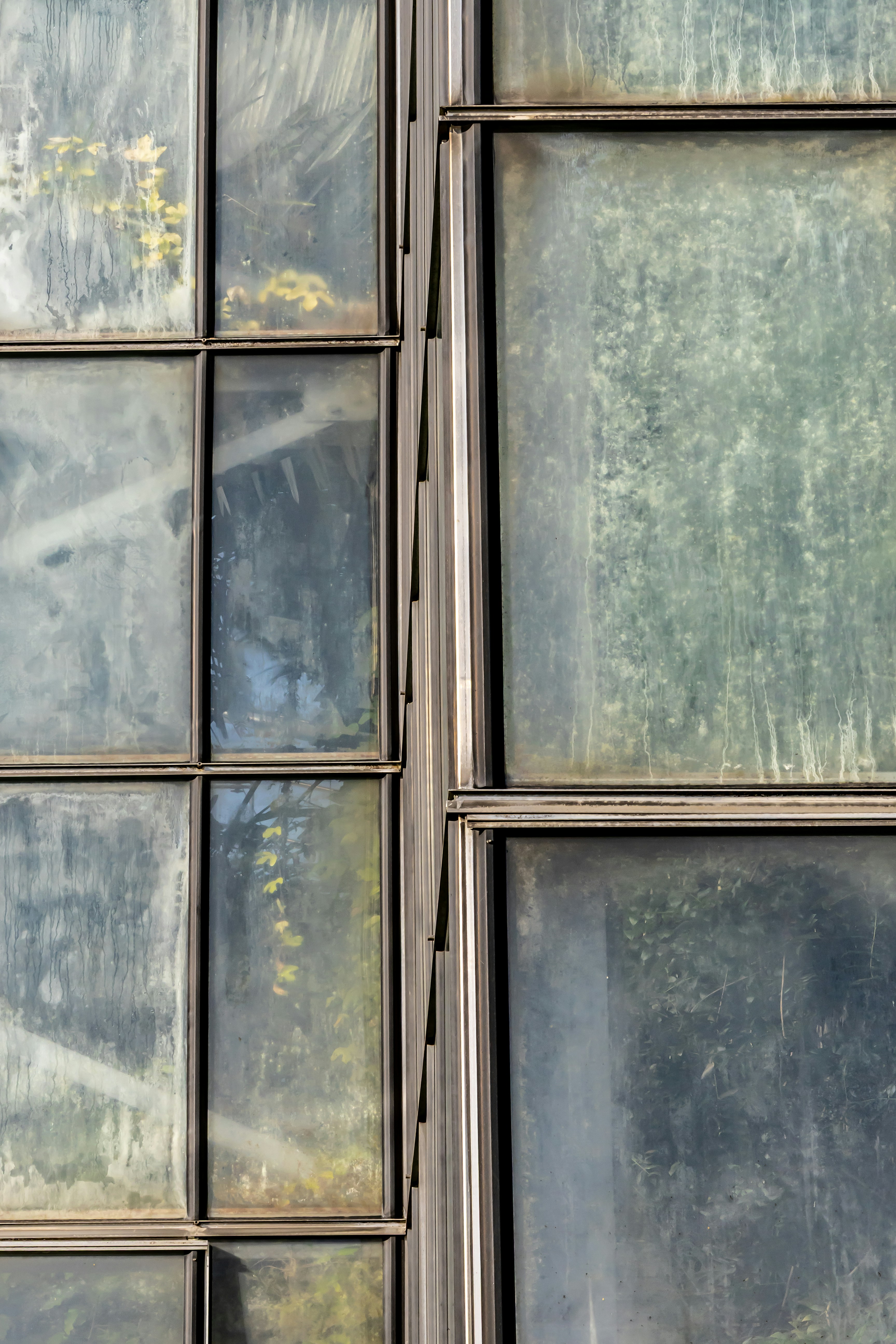 Industrial Glass Grid: A Quiet Symmetry of Locked Panes