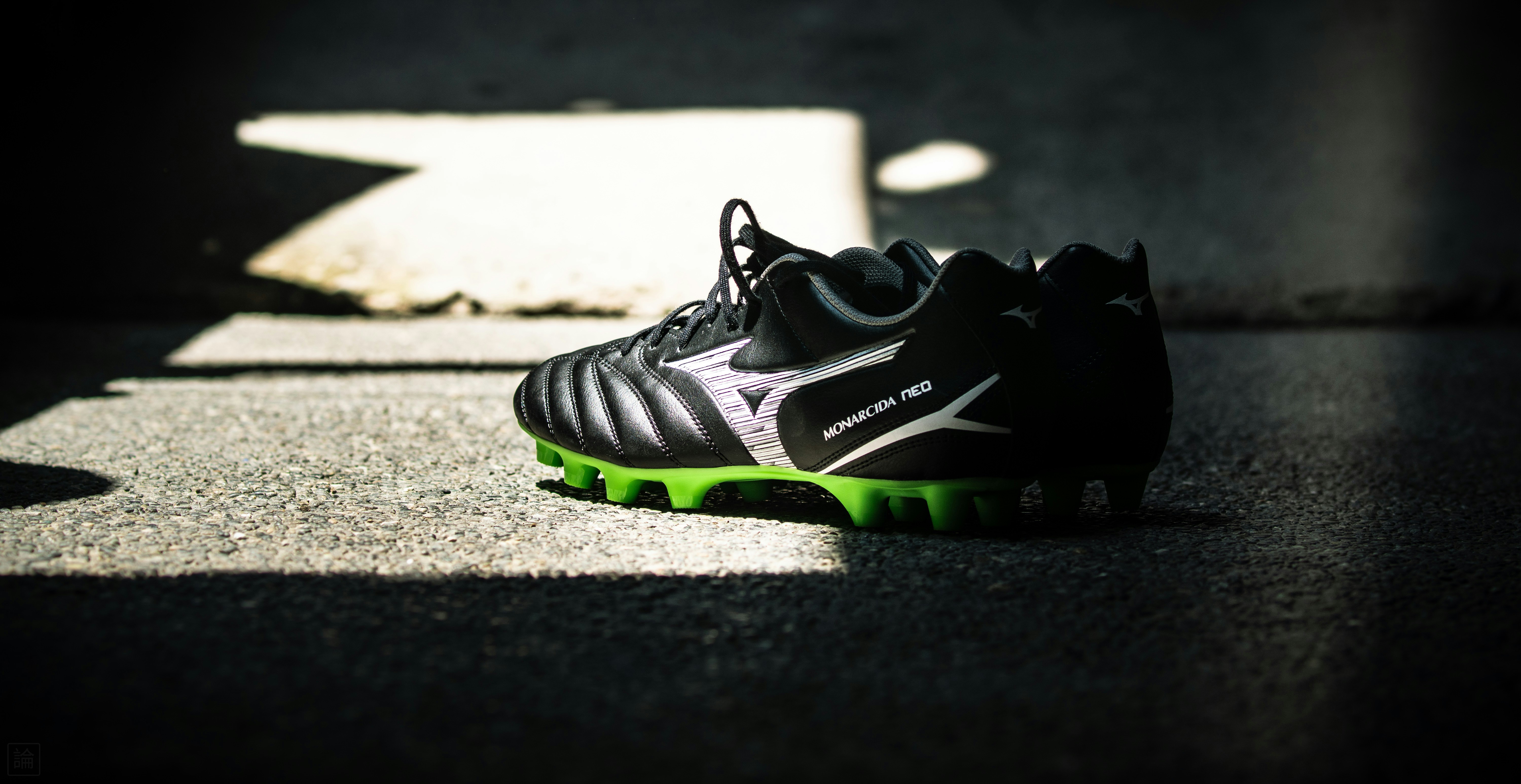 Midfield Kick: A Sole on Neon Green
