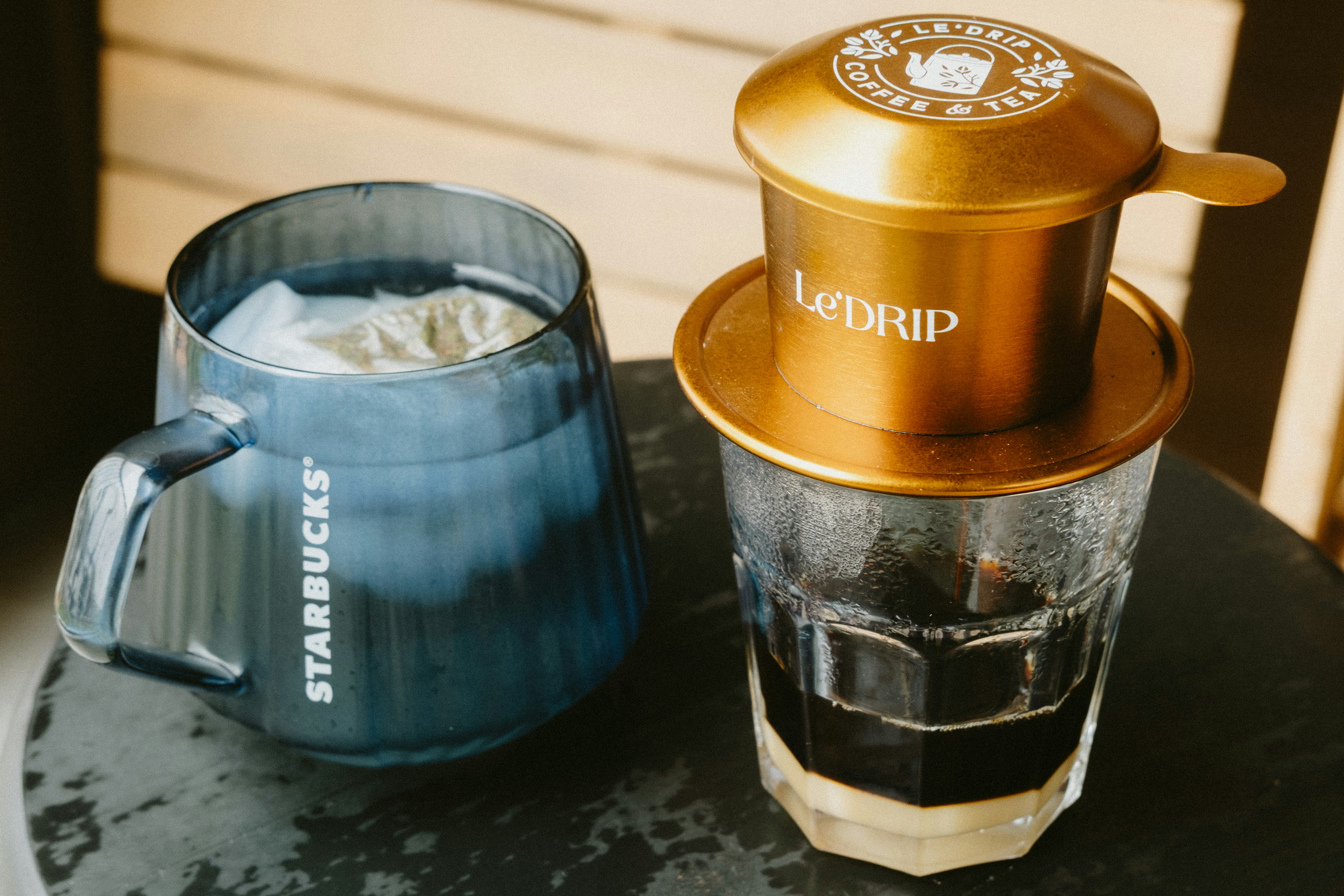 Copper Drip and Midnight Brew: A Pair on the Table