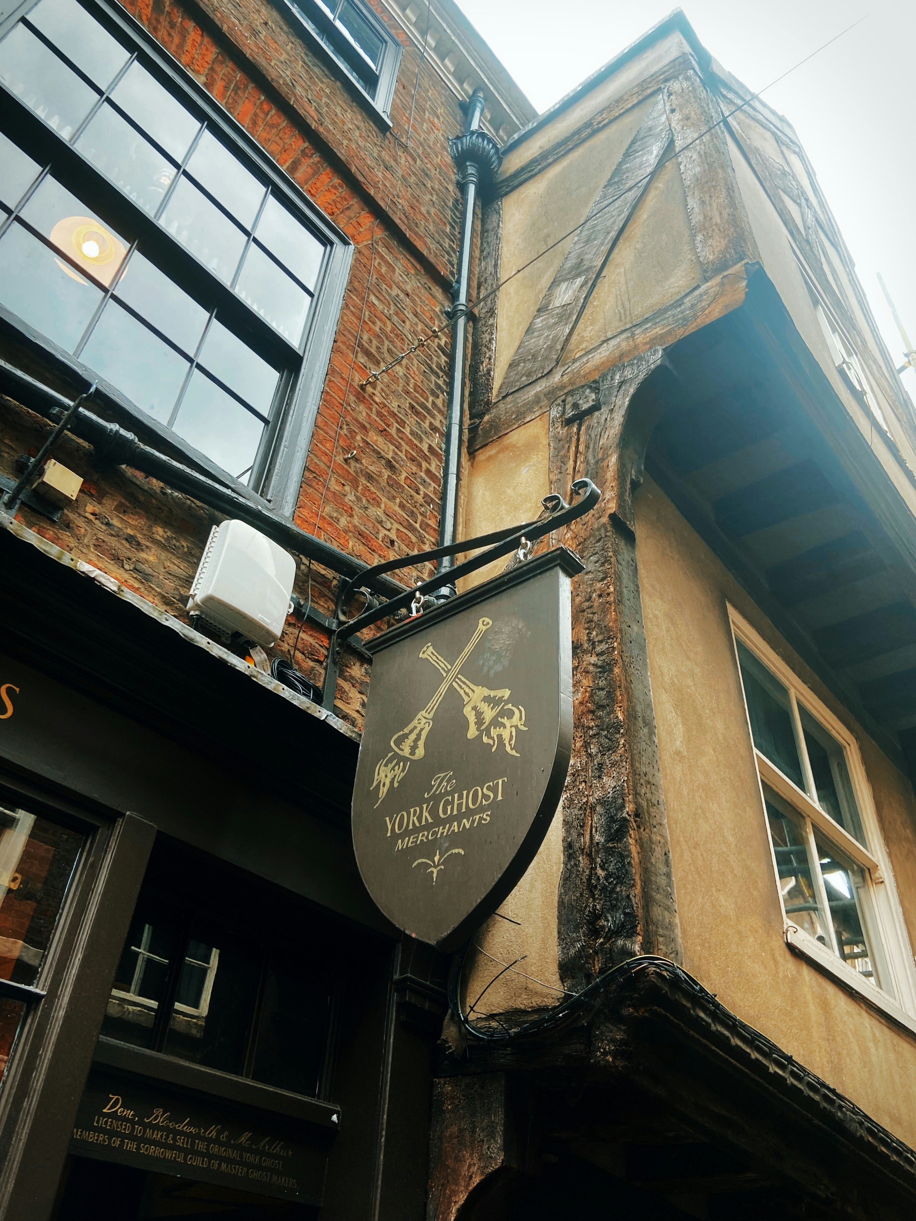 York Ghost Merchants Signway: A Corner of Brick and Steam