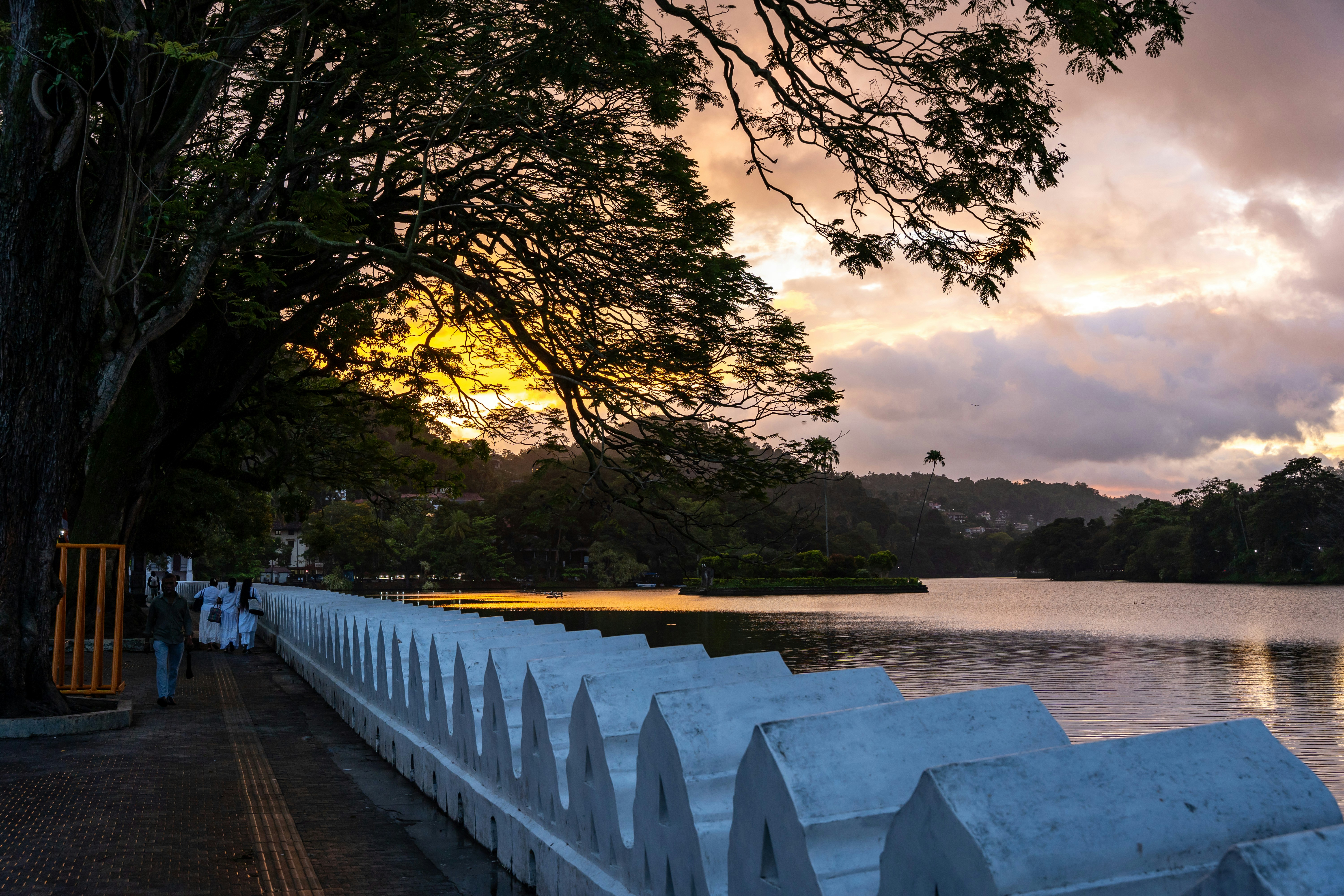 Sunset Over the Serpentine Barrier