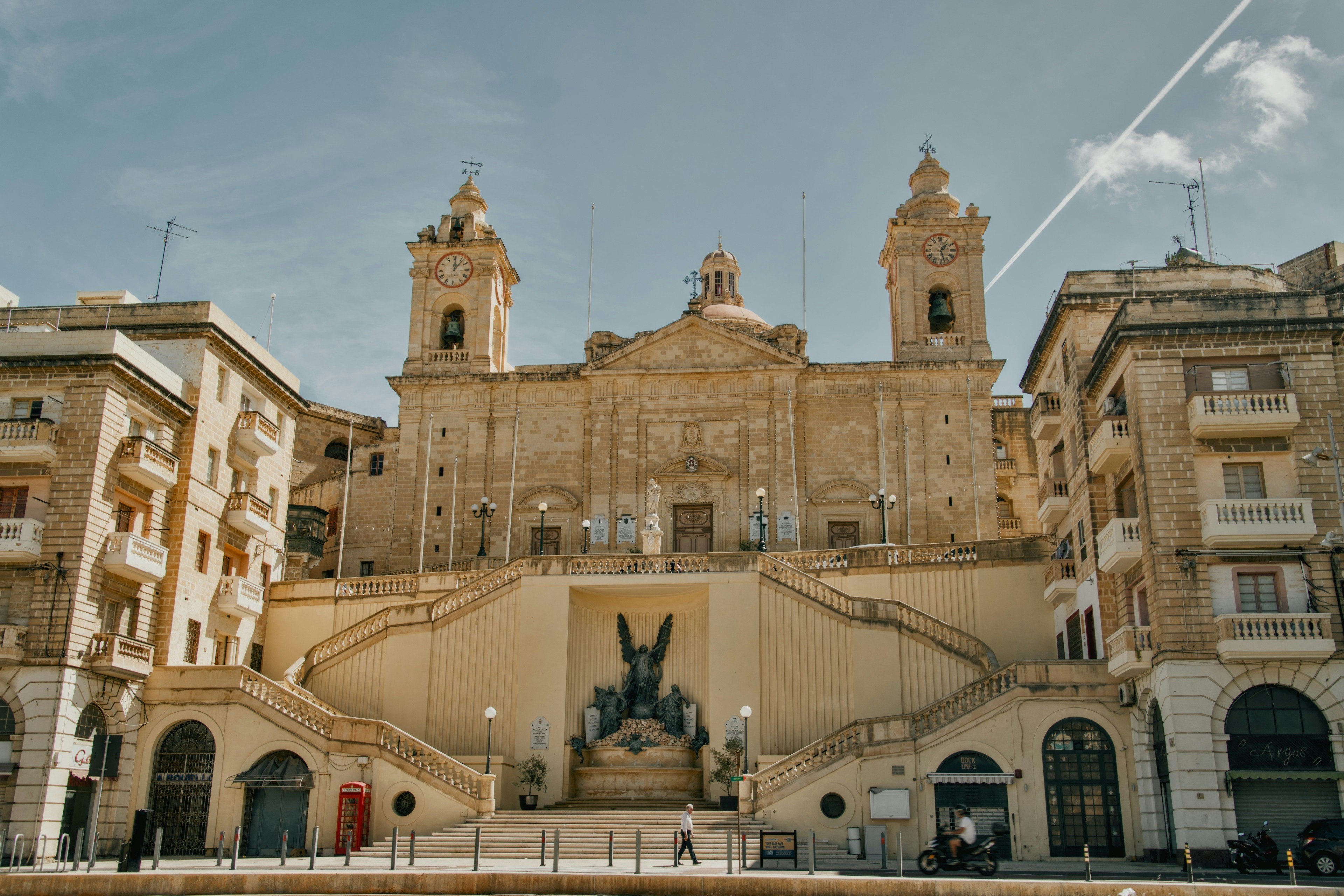 Granada Staircase and Cathedral Facade